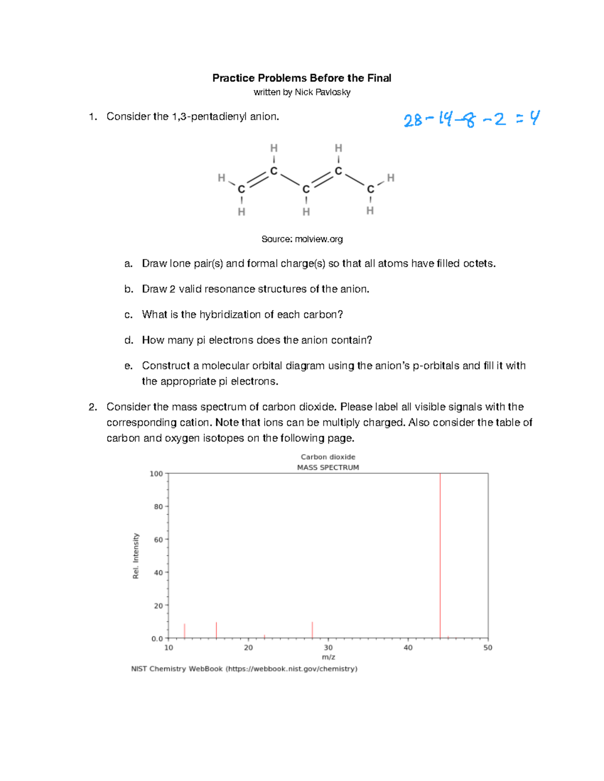 LA-additional-Practice Problems Before the Final - Practice Problems ...