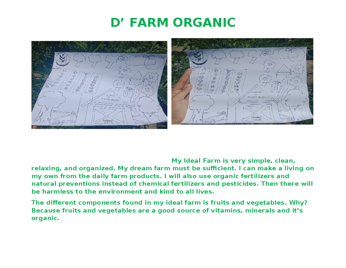 CROP SCI 13 Revelyn Dayaca MY Ideal FARM - D’ FARM ORGANIC My Ideal ...
