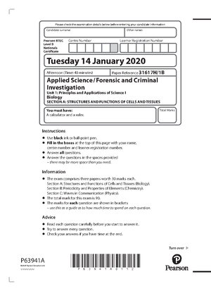 Unit-1-Revision-Guide compressed - BTEC Applied Science Unit 1 Revision ...