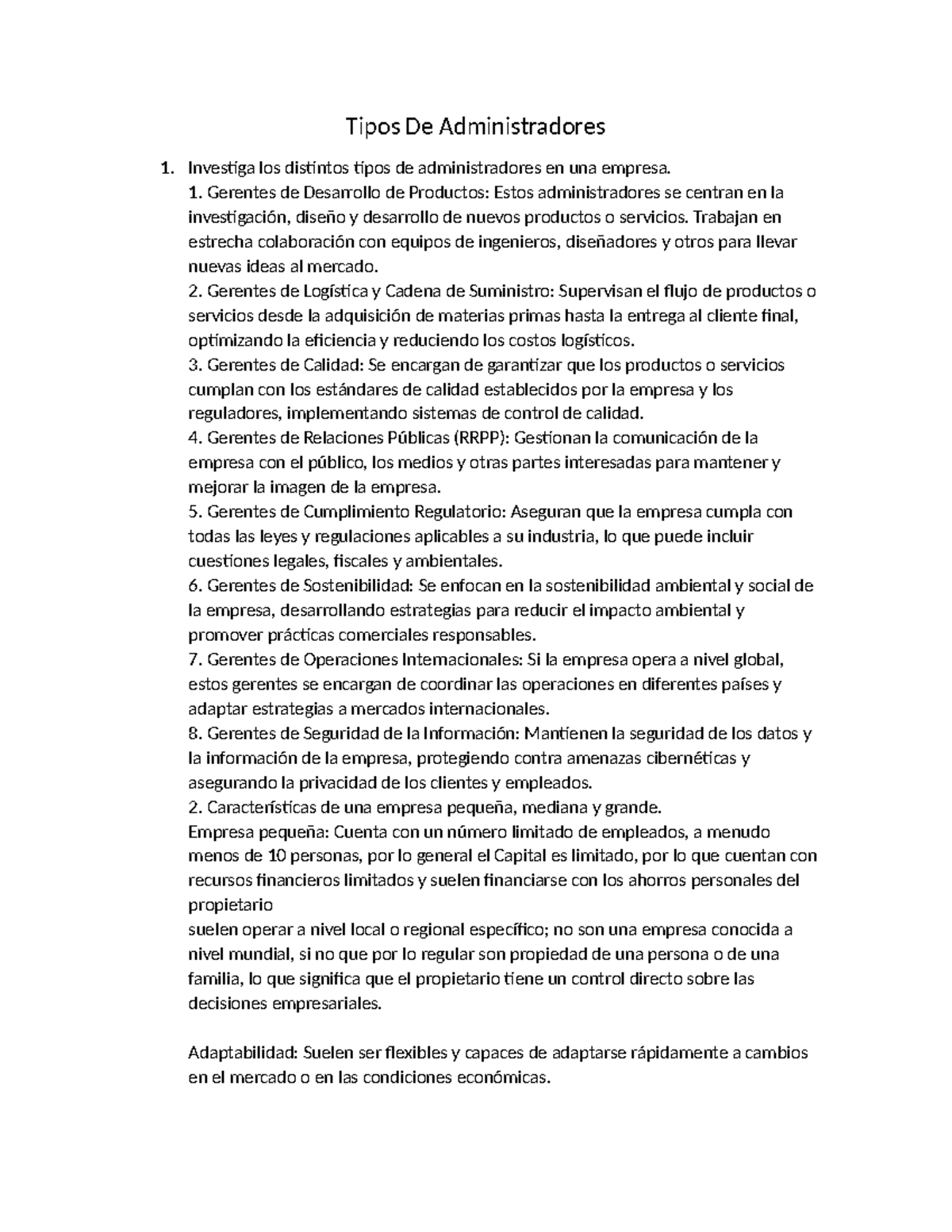 Tipos De Administradores - Tipos De Administradores Investiga los ...
