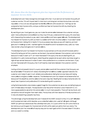 Unit 14 Investigating customer service - P6: Present A Clear, Effective ...