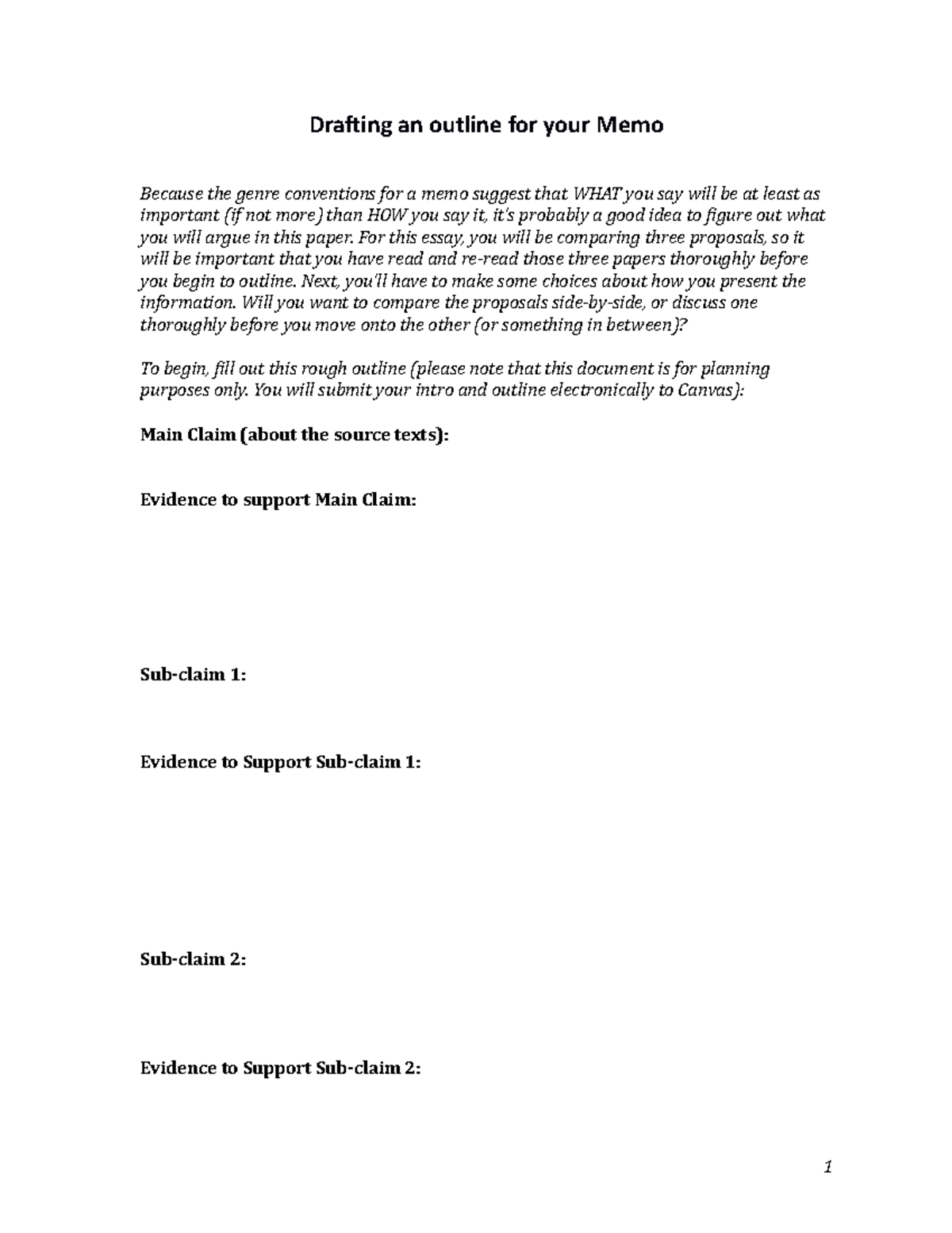 How to write an introductory paragraph - Drafting an outline for your ...