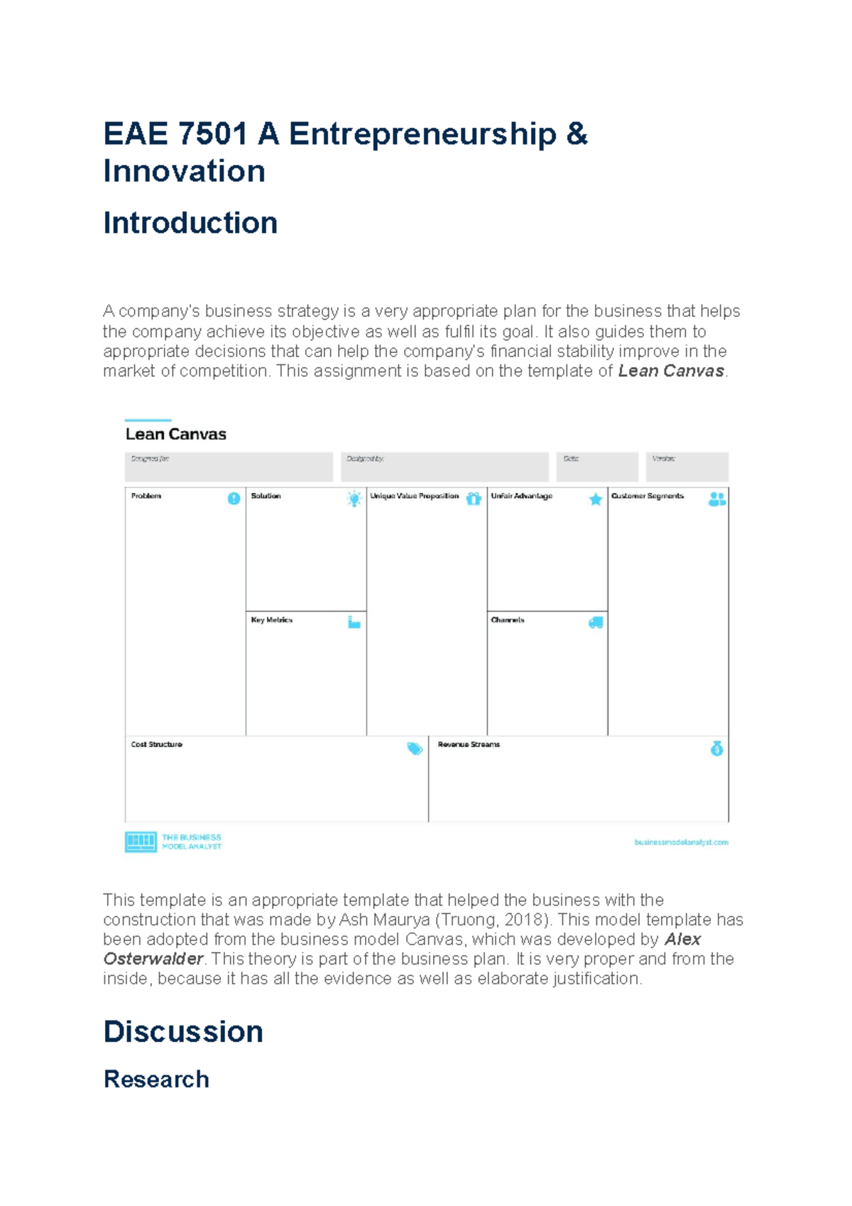 EAE 7501 A Entrepreneurship - It also guides them to appropriate ...