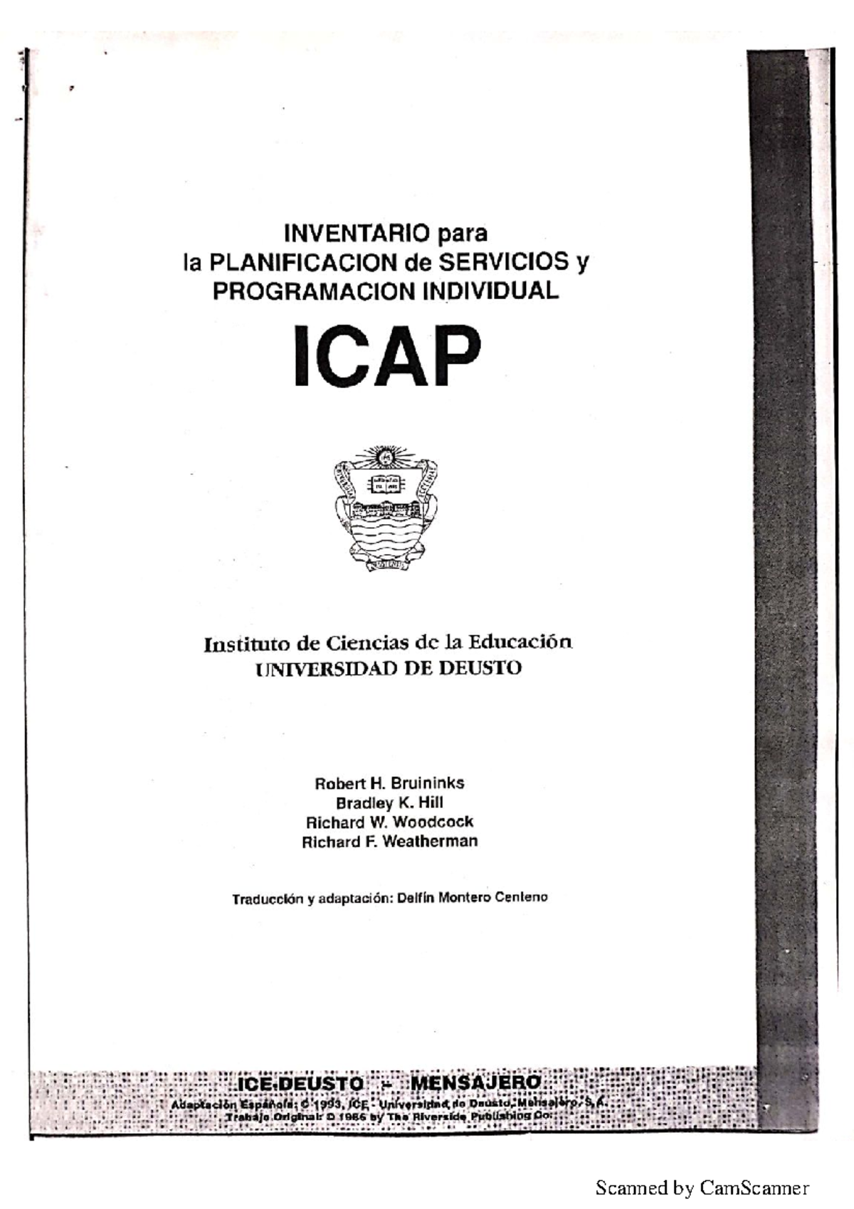 Protocolo de respuestas ICAP - Salud mental - Studocu