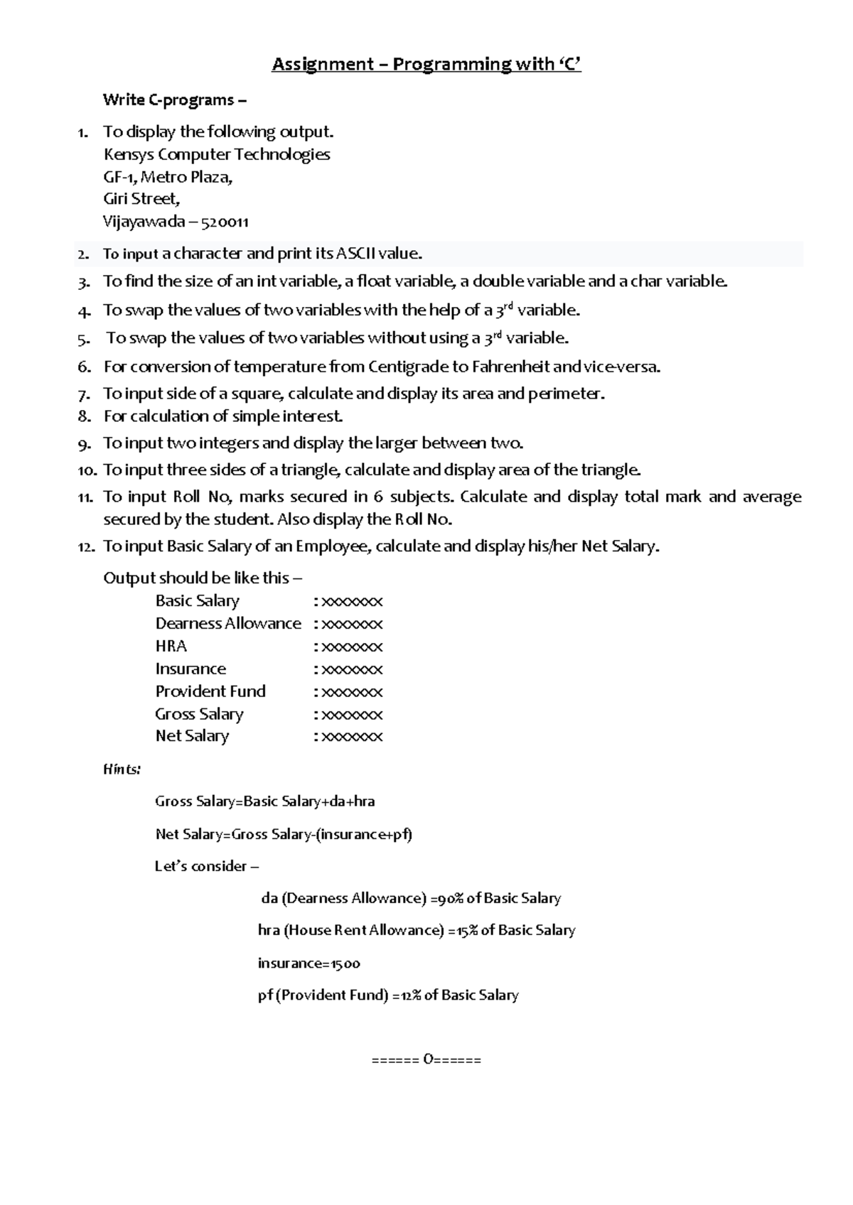 Assignment-1 - dffffffffffffffffffffffffffffffff - Assignment ...