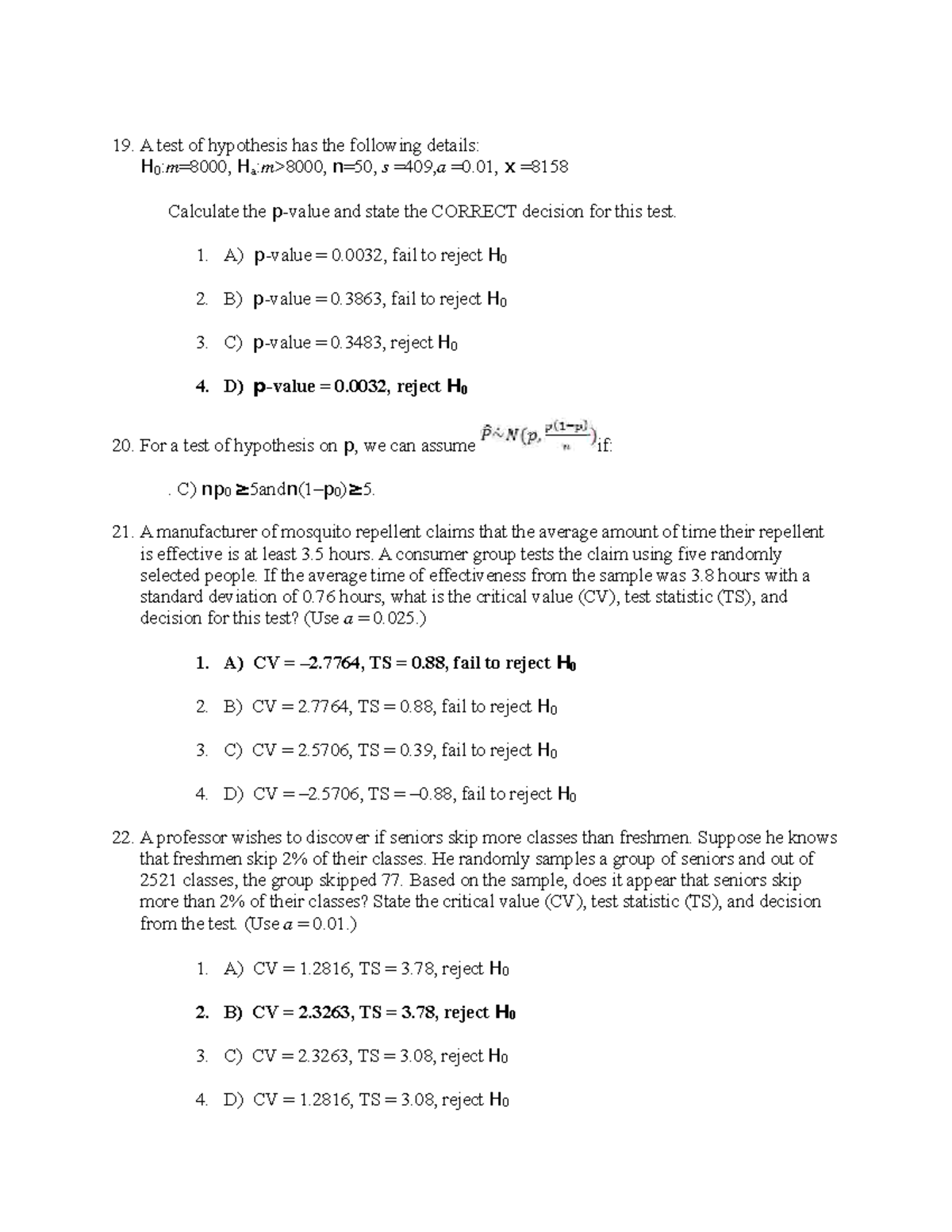 5 Brief Notes A Test Of Hypothesis Has The Following Details H 0 5-brief-notes-a-test-of-hypothesis-has-the-following-details-h-0