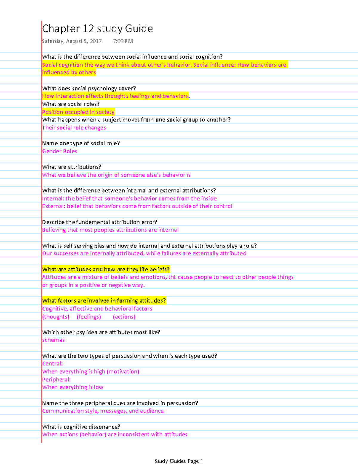 Chapter 12 study Guide psy 205 - What is the difference between social ...