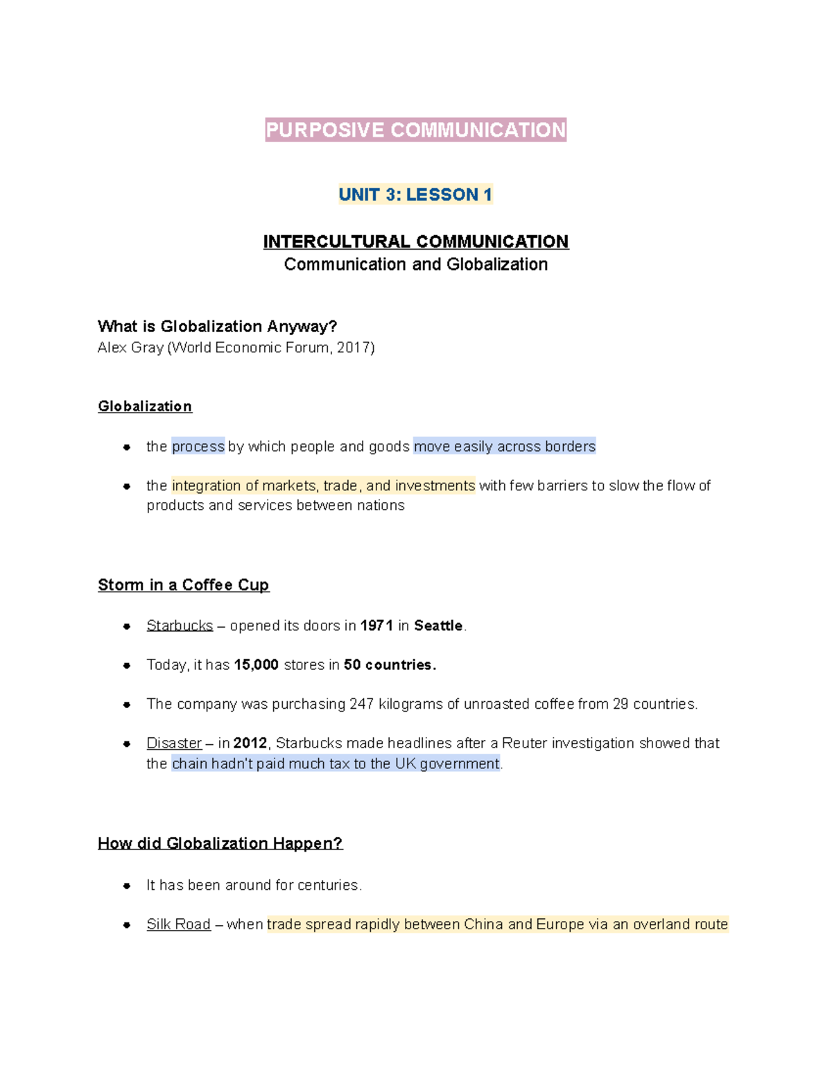 Engl 103 notes for oral recits - PURPOSIVE COMMUNICATION UNIT 3: LESSON ...