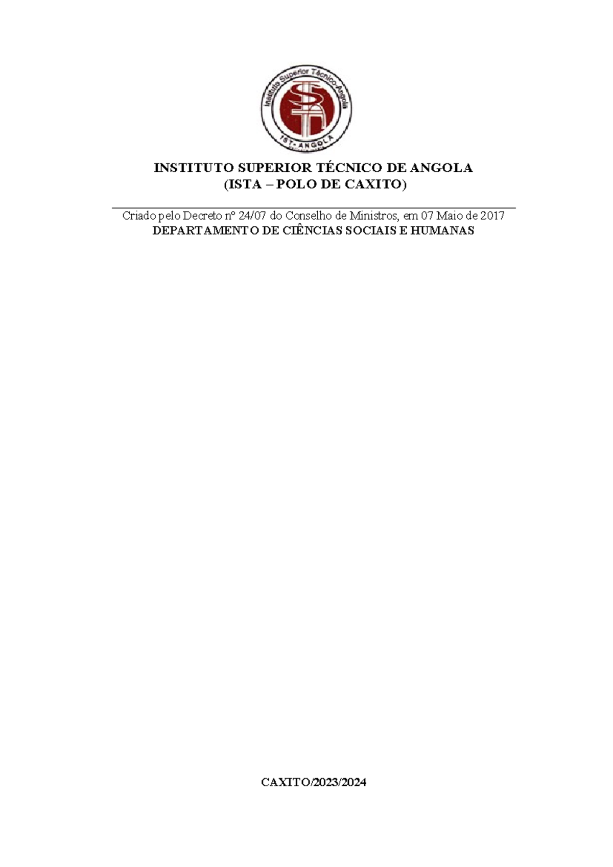 2 A META DE Produção - INSTITUTO SUPERIOR TÉCNICO DE ANGOLA (ISTA ...