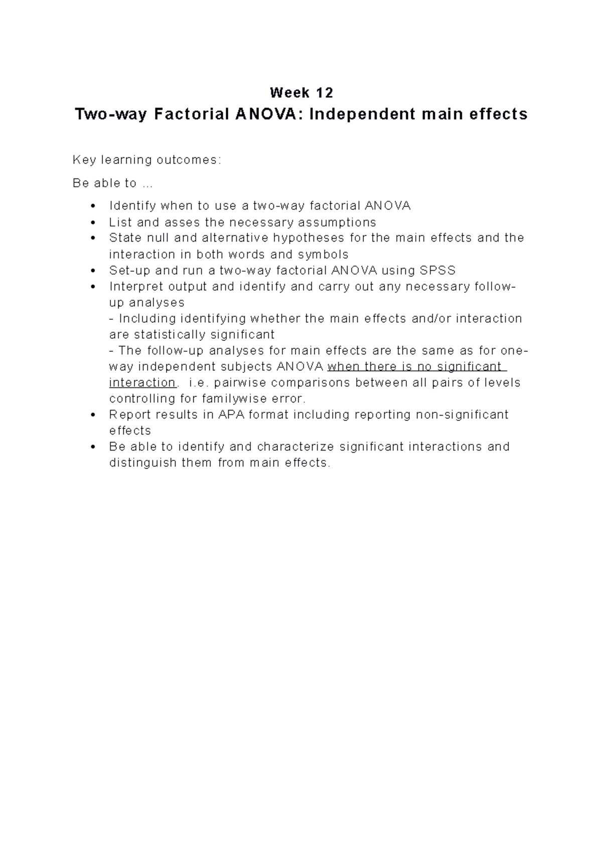 Week 12 workbook with answers - PSYC250 - UOW - Studocu