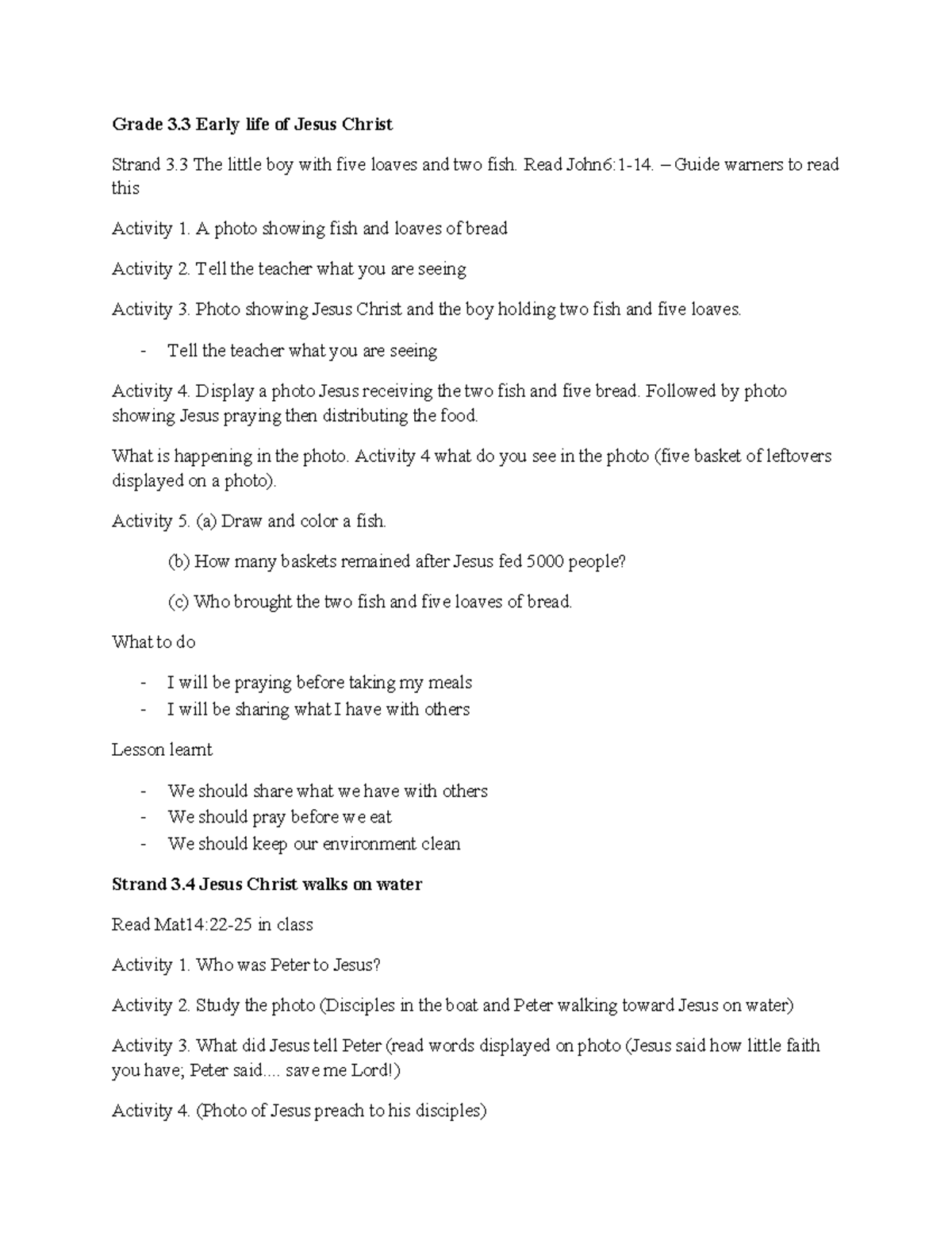 Grade 3Early life of Jesus Christ - Grade 3 Early life of Jesus Christ ...