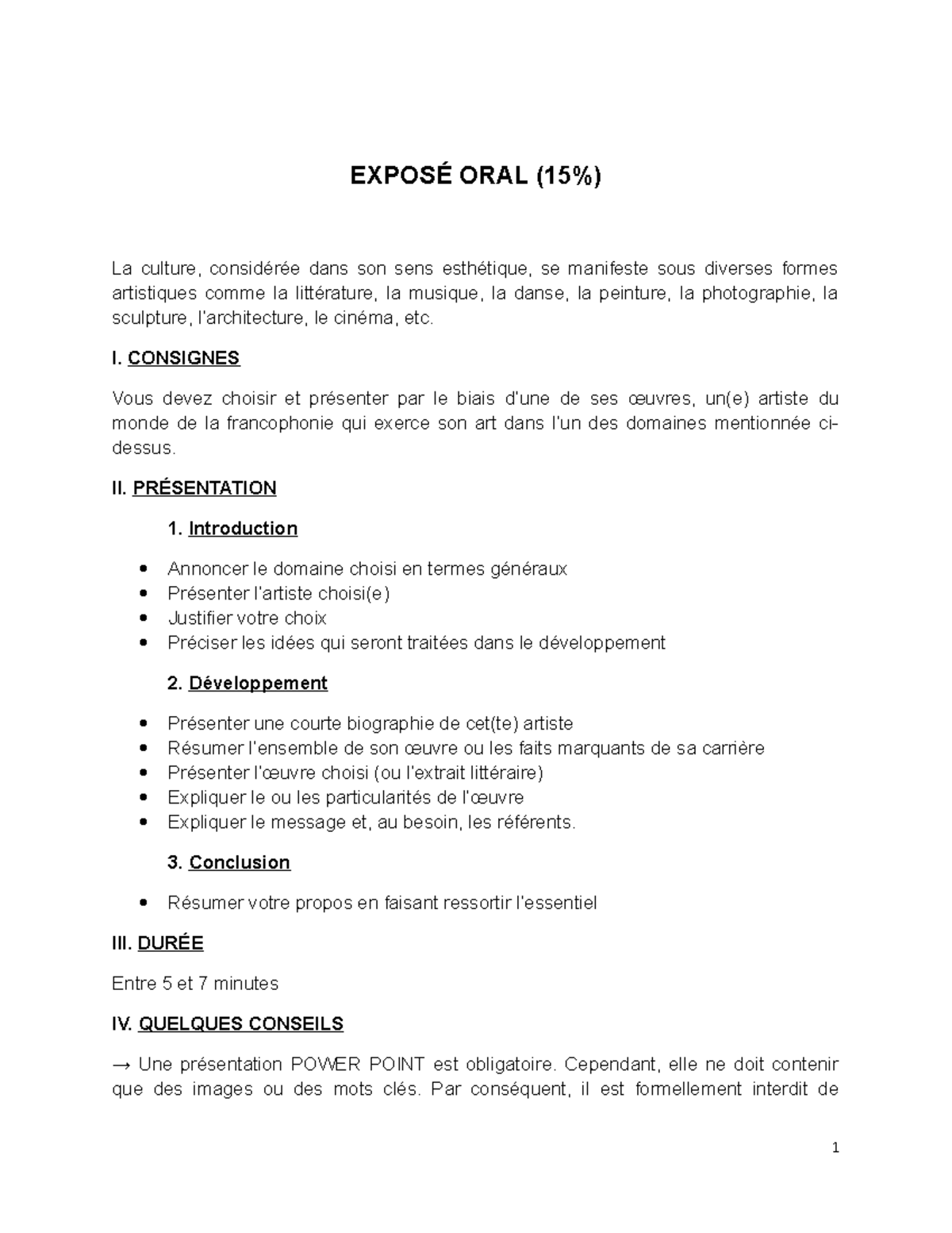 Expose ORAL - how to go about a french oral step by step! - EXPOSÉ ORAL ...