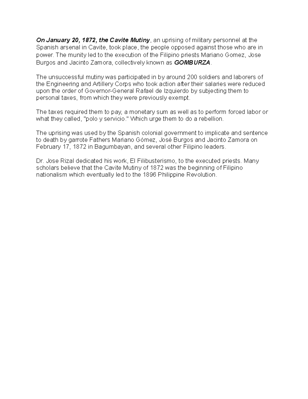 On January 20 - A short lecture notes in history - On January 20, 1872 ...