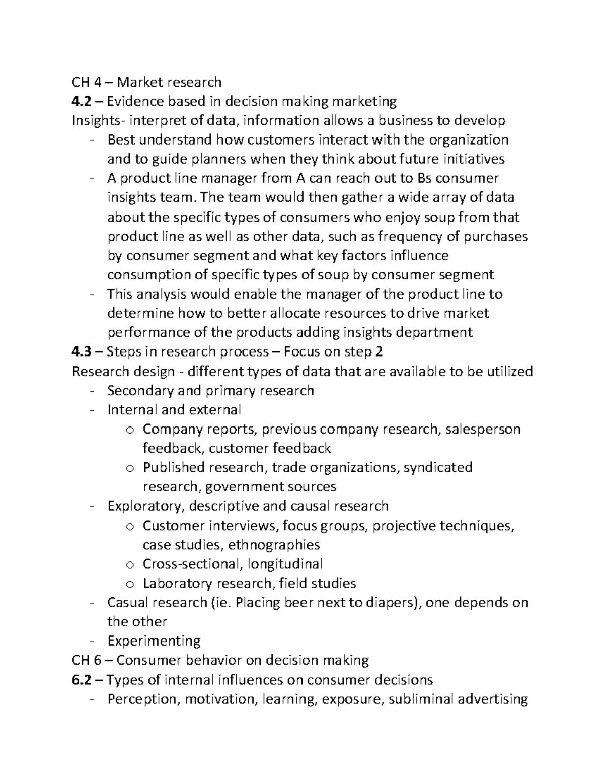 Bab235 (dragged) - for marketing assignment - CH 4 – Market research 4 ...