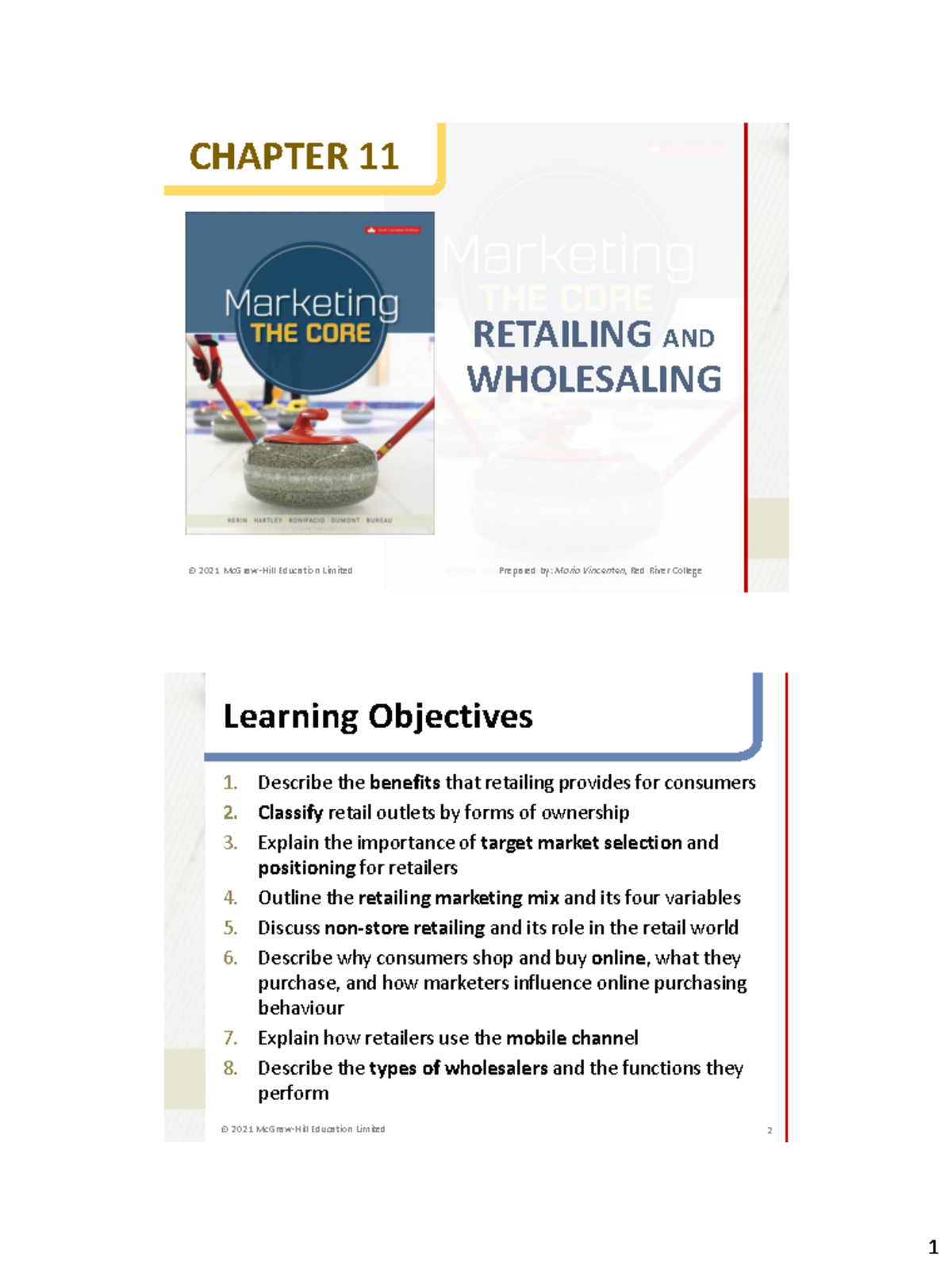 Chapter 11 Retailing and Wholesaling - Prepared by: Maria Vincenten ...