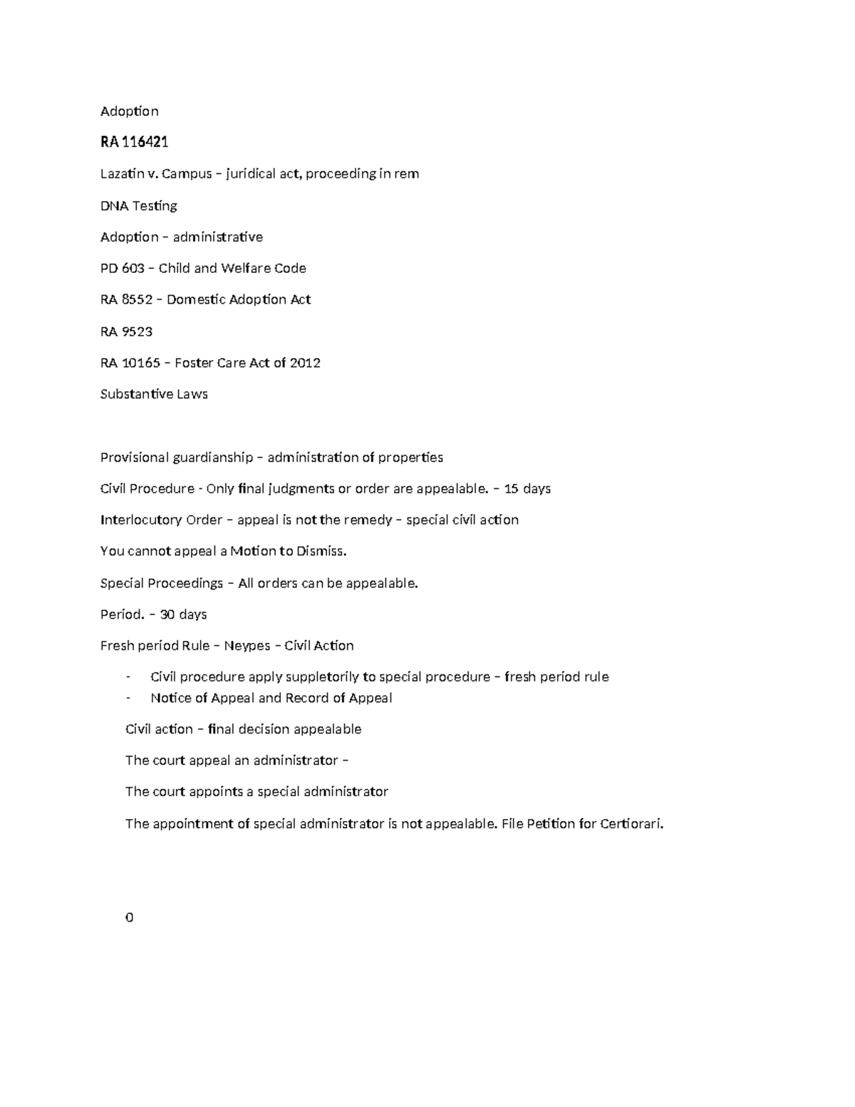 Adoption - asssddfffggg - Adoption RA 116421 Lazatin v. Campus ...