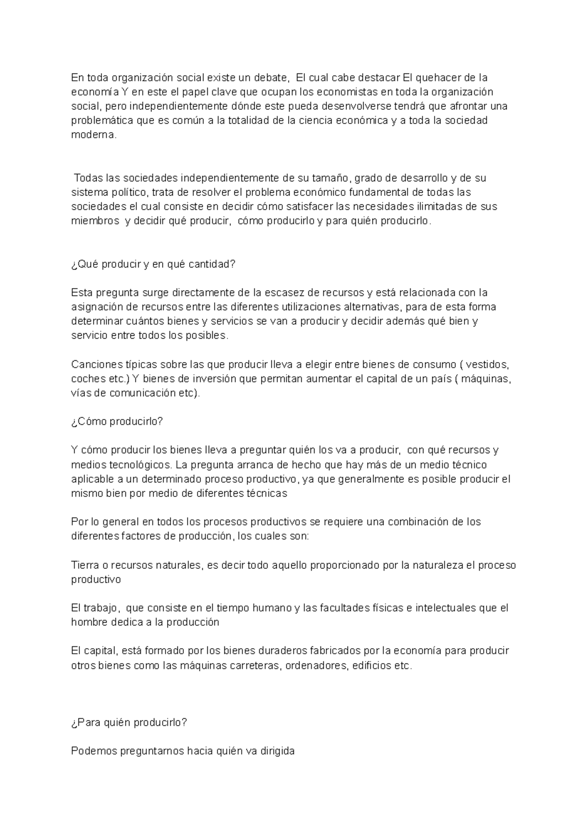 Bla - sdgasd - En toda organización social existe un debate, El cual ...