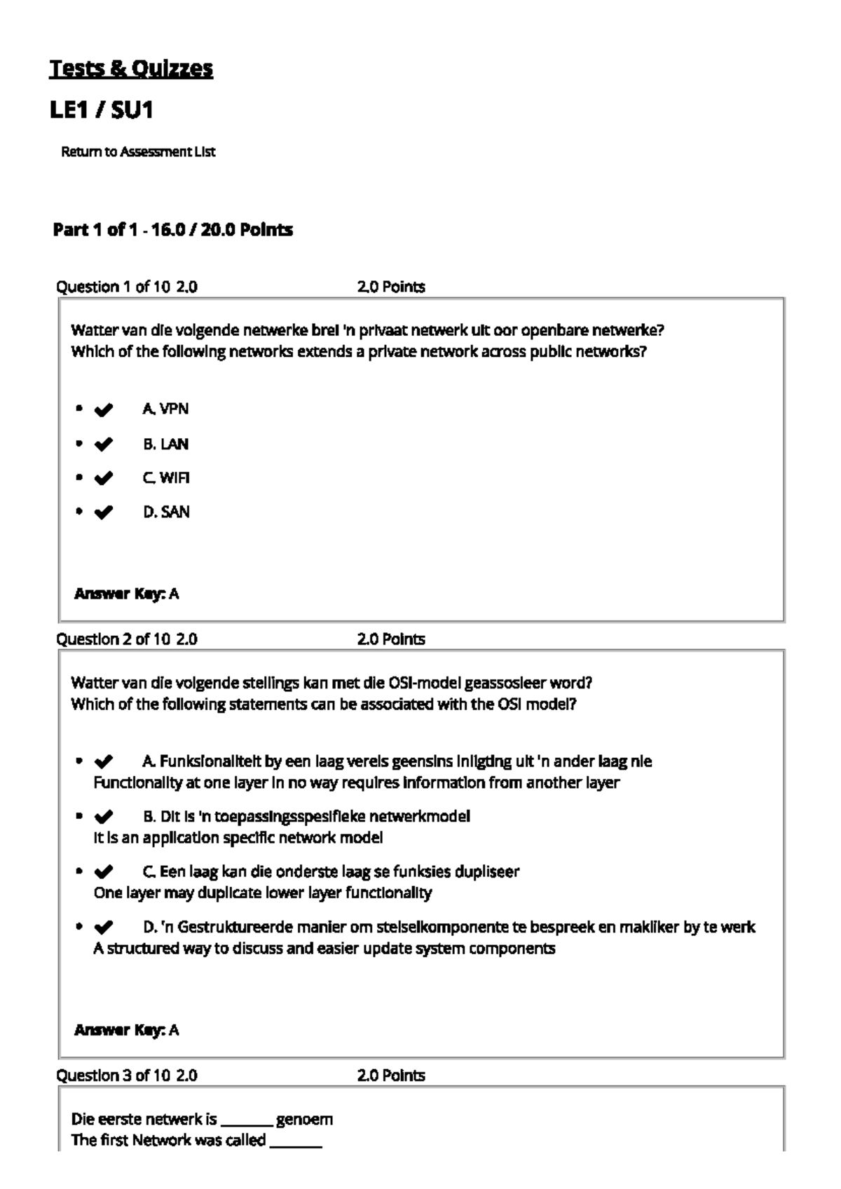 Cmpg315 SU1 Quiz A - CMPG 315 - Studocu