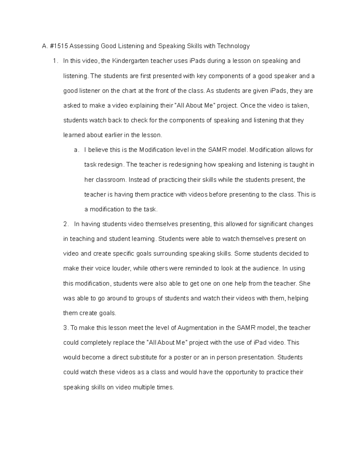 Task 2-Using Technology in the Classroom - A. #1515 Assessing Good ...