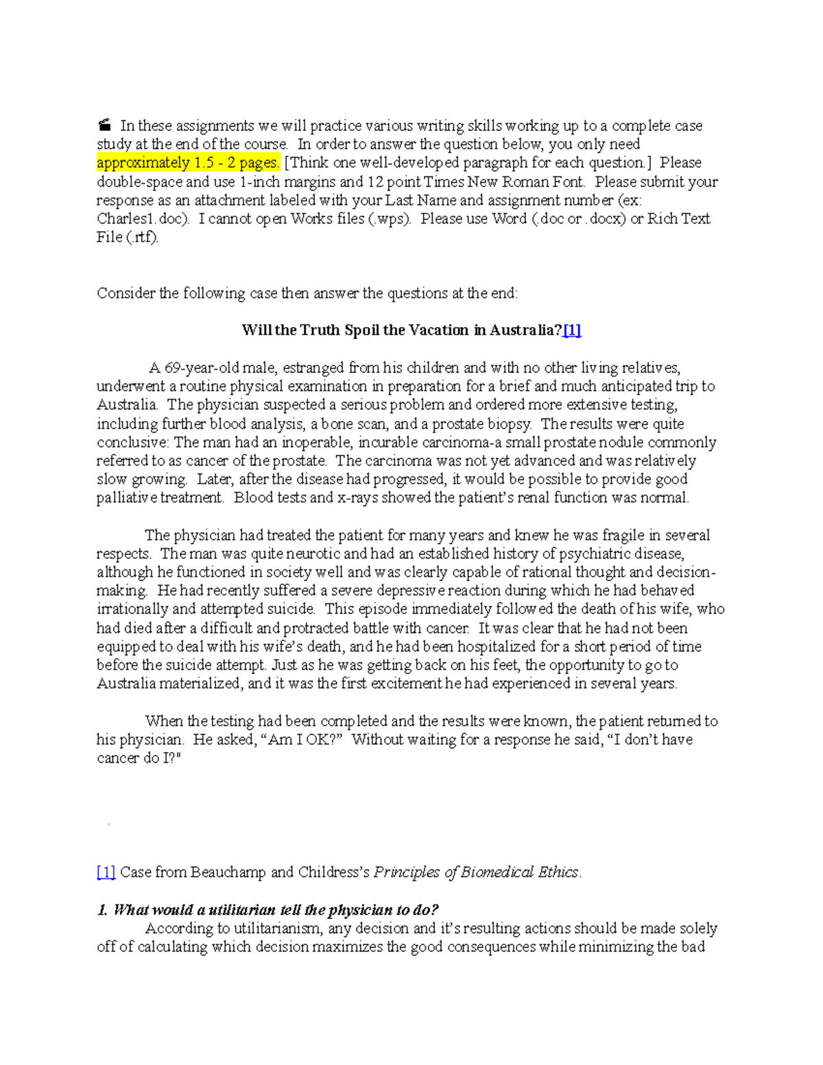 Assignment 4A - In these assignments we will practice various writing ...