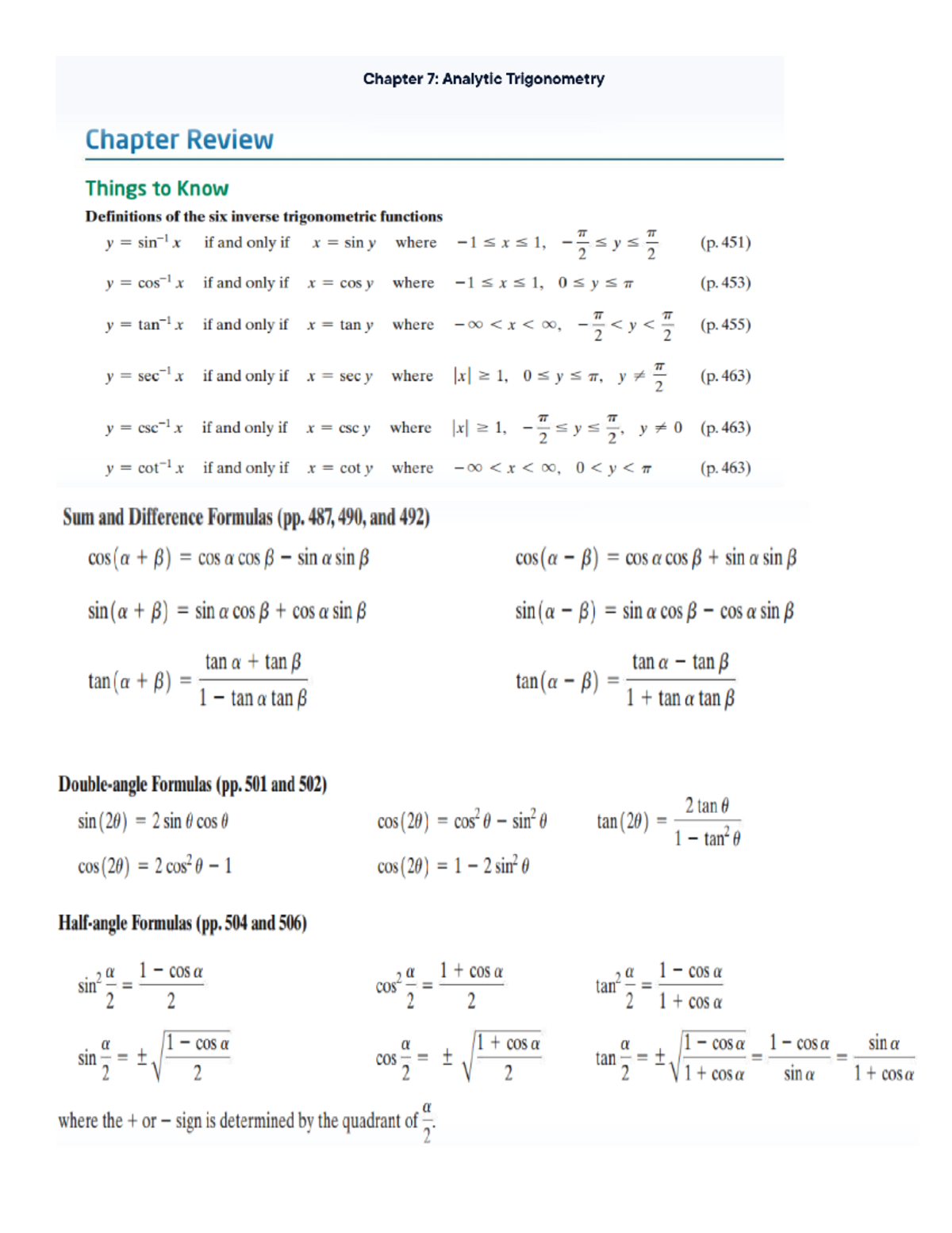 MATH1250 Chapter 7 Reference-1 - MGG 550 - Studocu