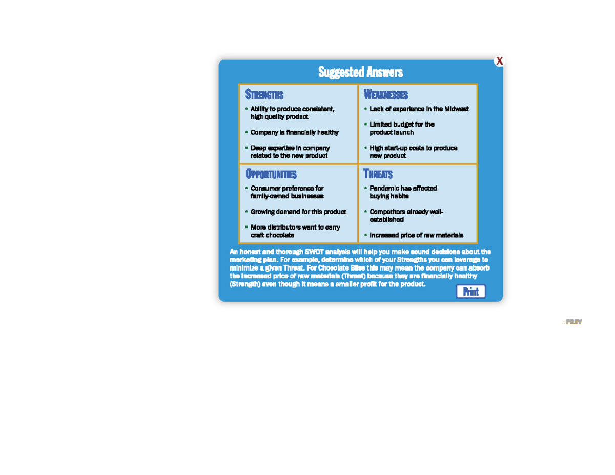 SWOT - SWOT answers - MKT-205 - Studocu
