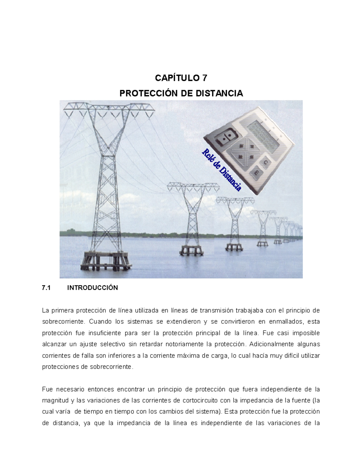 Fdocuments - Proteciones de Sistemas Electricos - CAPÍTULO 7 PROTECCIÓN ...