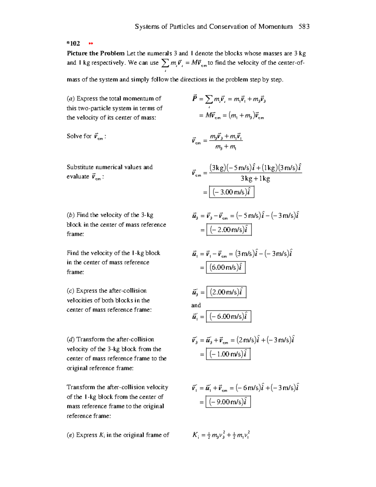 Physics Material - Systems of Particles and Conservation of Momentum ...