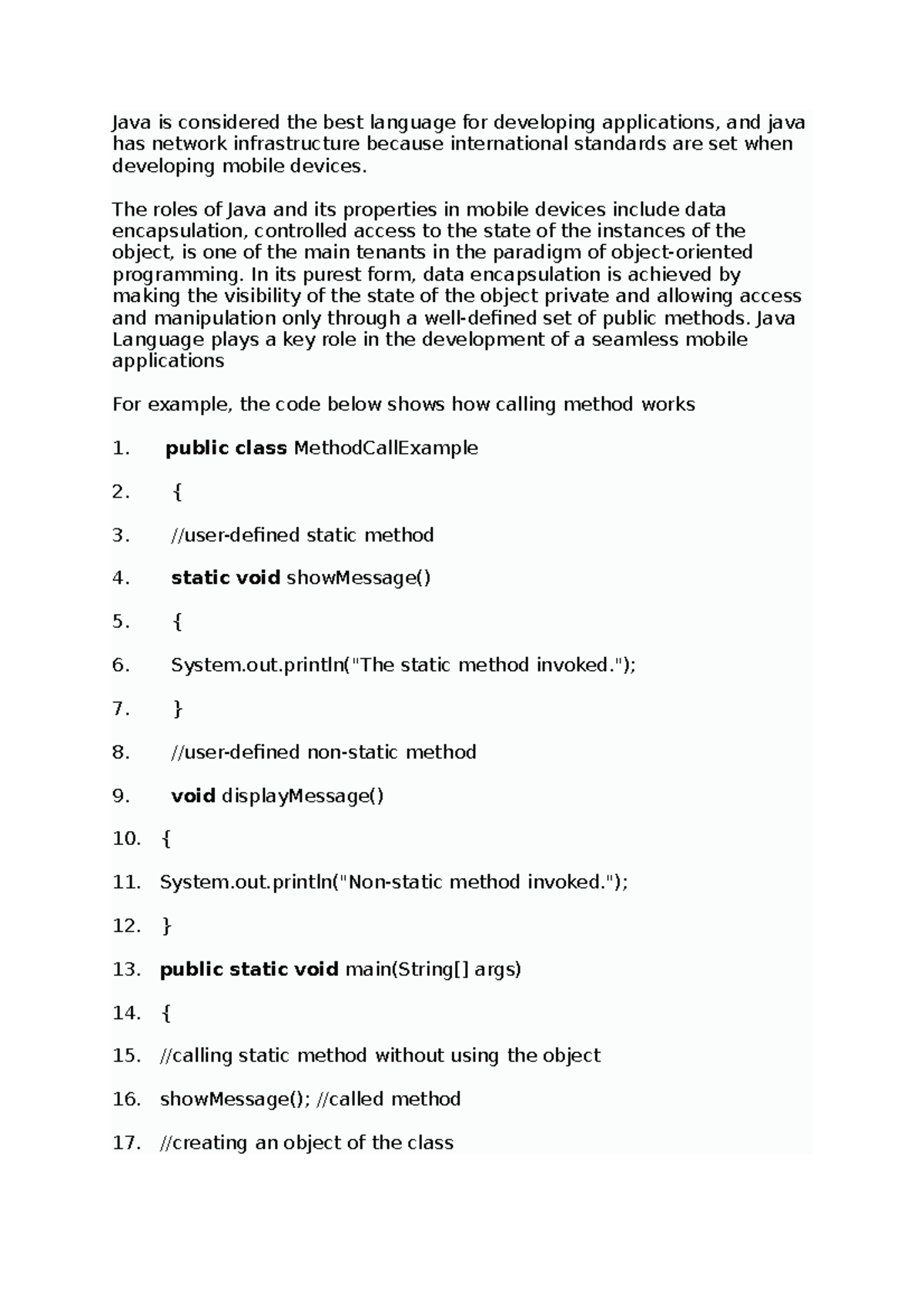 Discussion 4 2 - Java is considered the best language for developing ...
