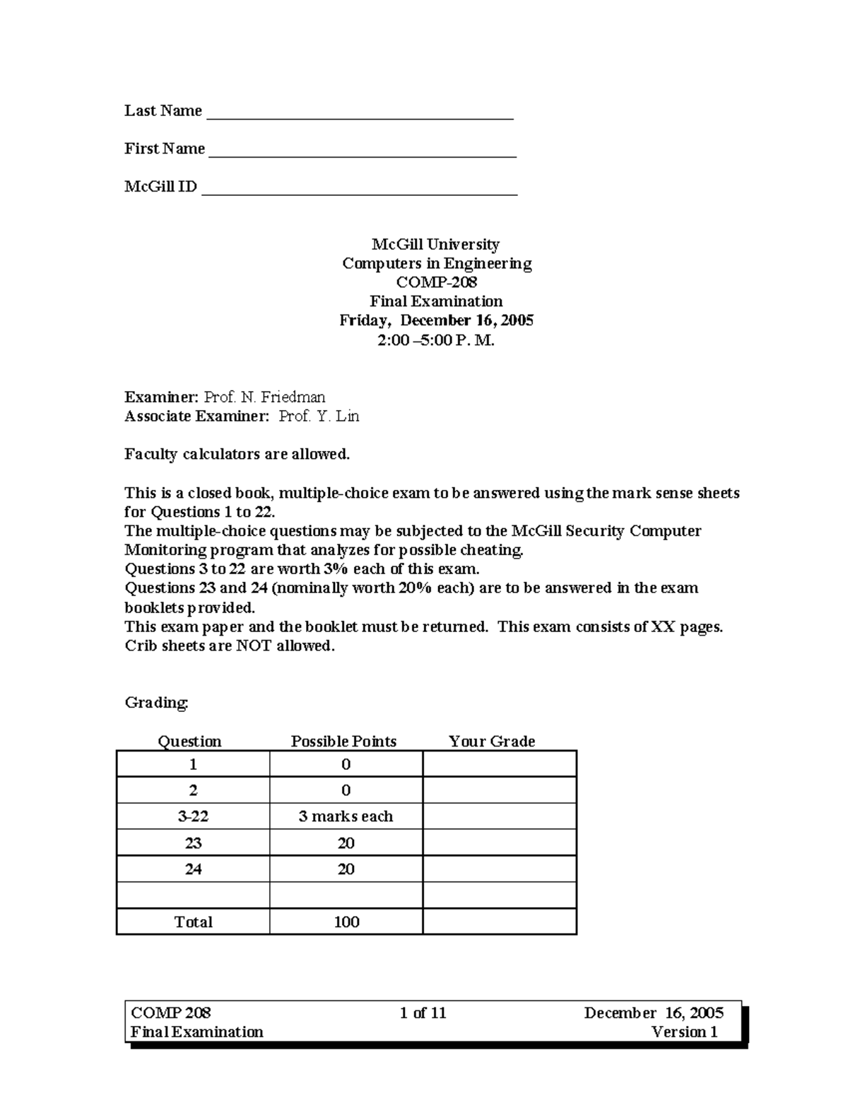 2005 final - Practice/Exam - Last Name _____________________________________ First Name - Studocu