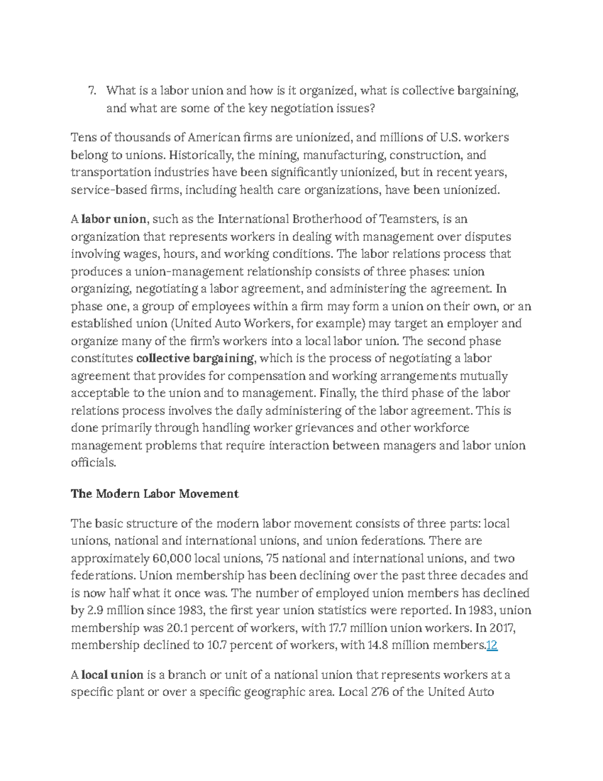 8.7 The Labor Relations Process - What is a labor union and how is it ...