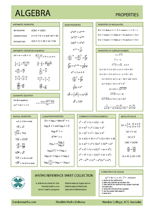 Trig cheat sheet - Definition of the Trig Functions Right triangle ...