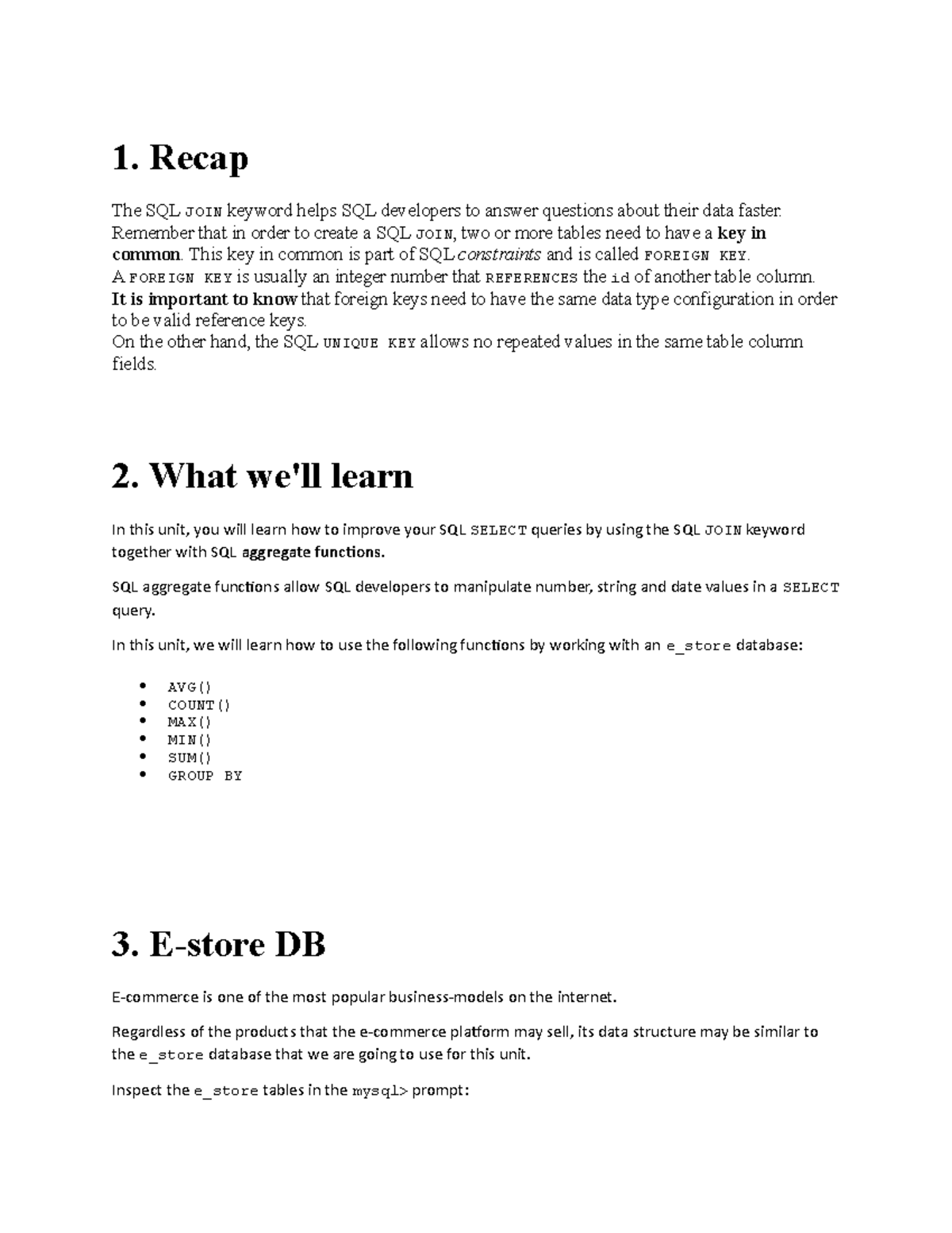 DAD 220 Codio Week Six Assignment - 1. Recap The SQL JOIN keyword helps ...