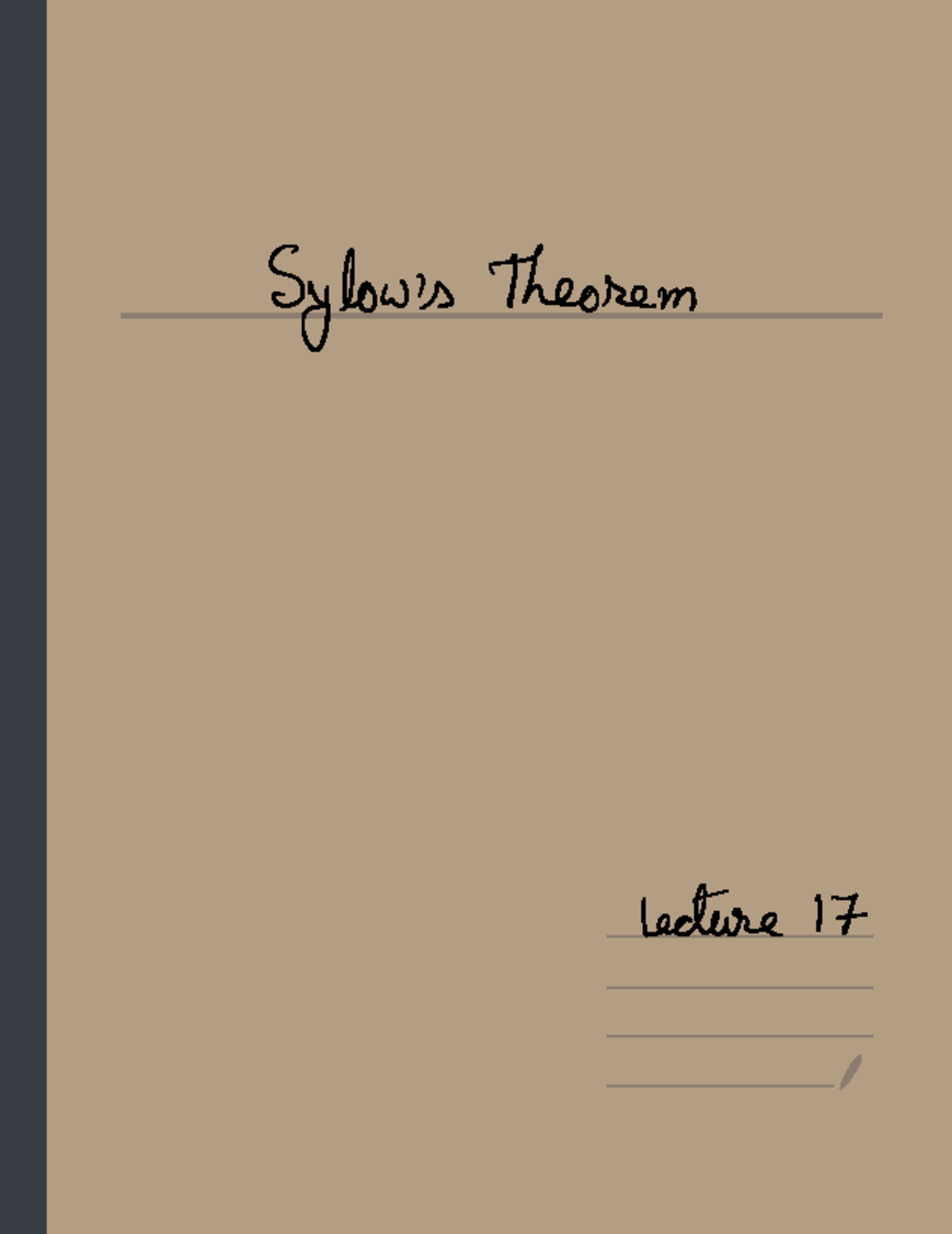 Lecture 17 MA - Modern Algebra hand written notes containing all topics ...