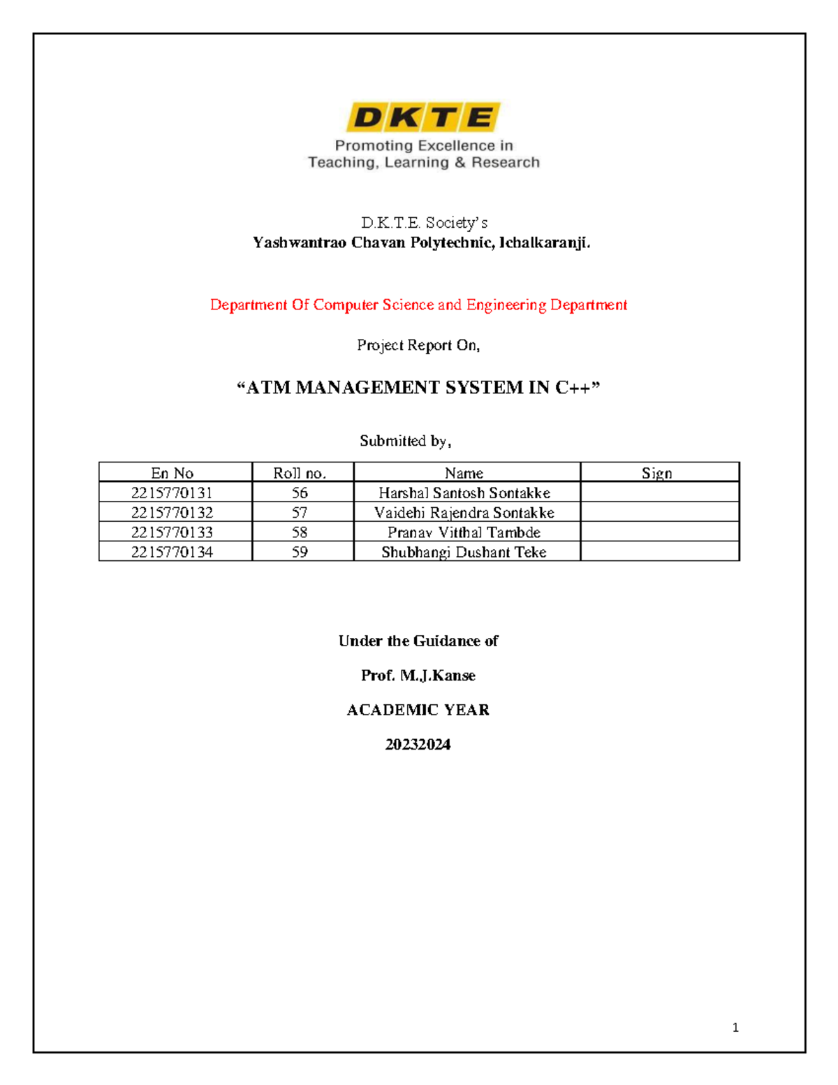Microoop - Micro project report - Computer science and engineering ...