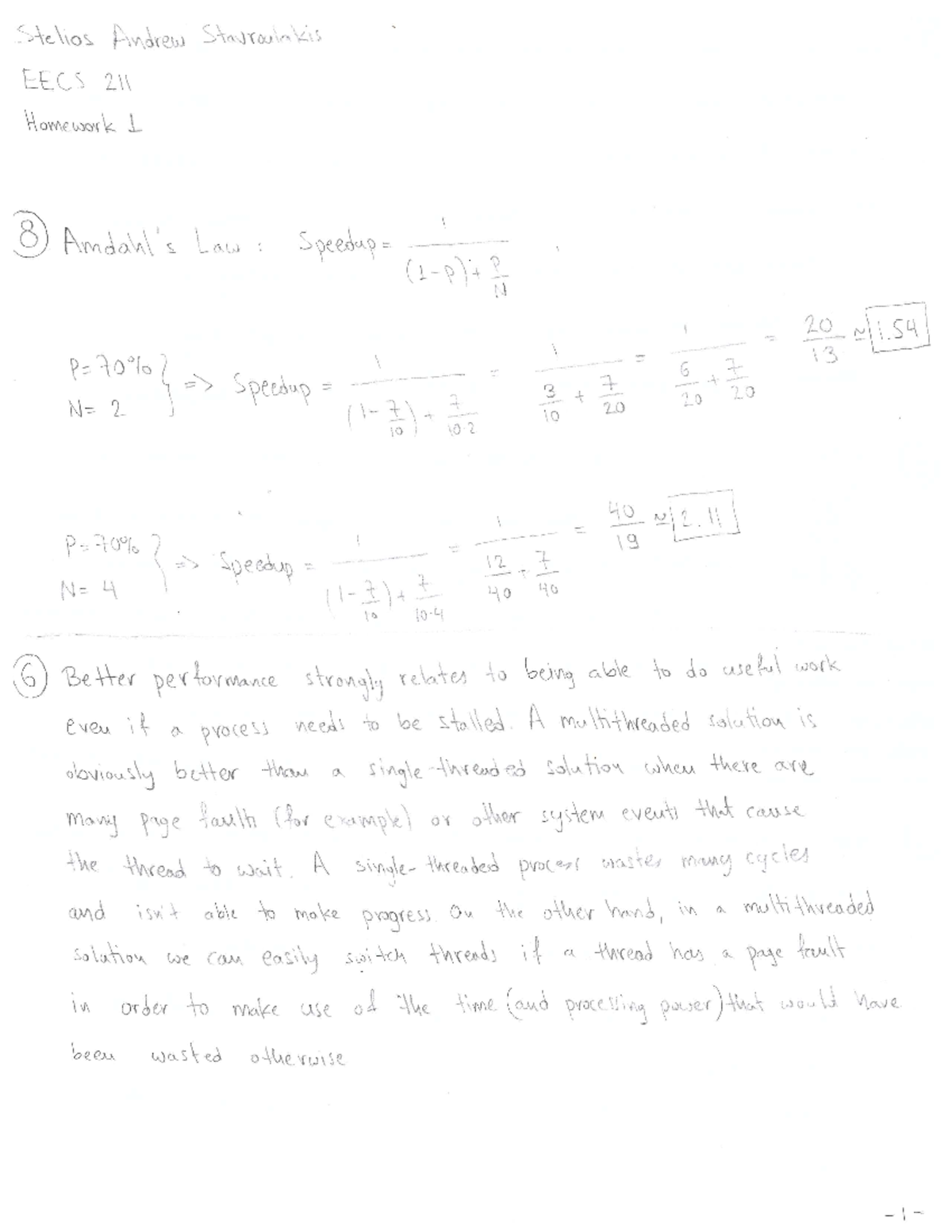 EECS211 - HW1 - Homework 1 - EECS 111 - Studocu