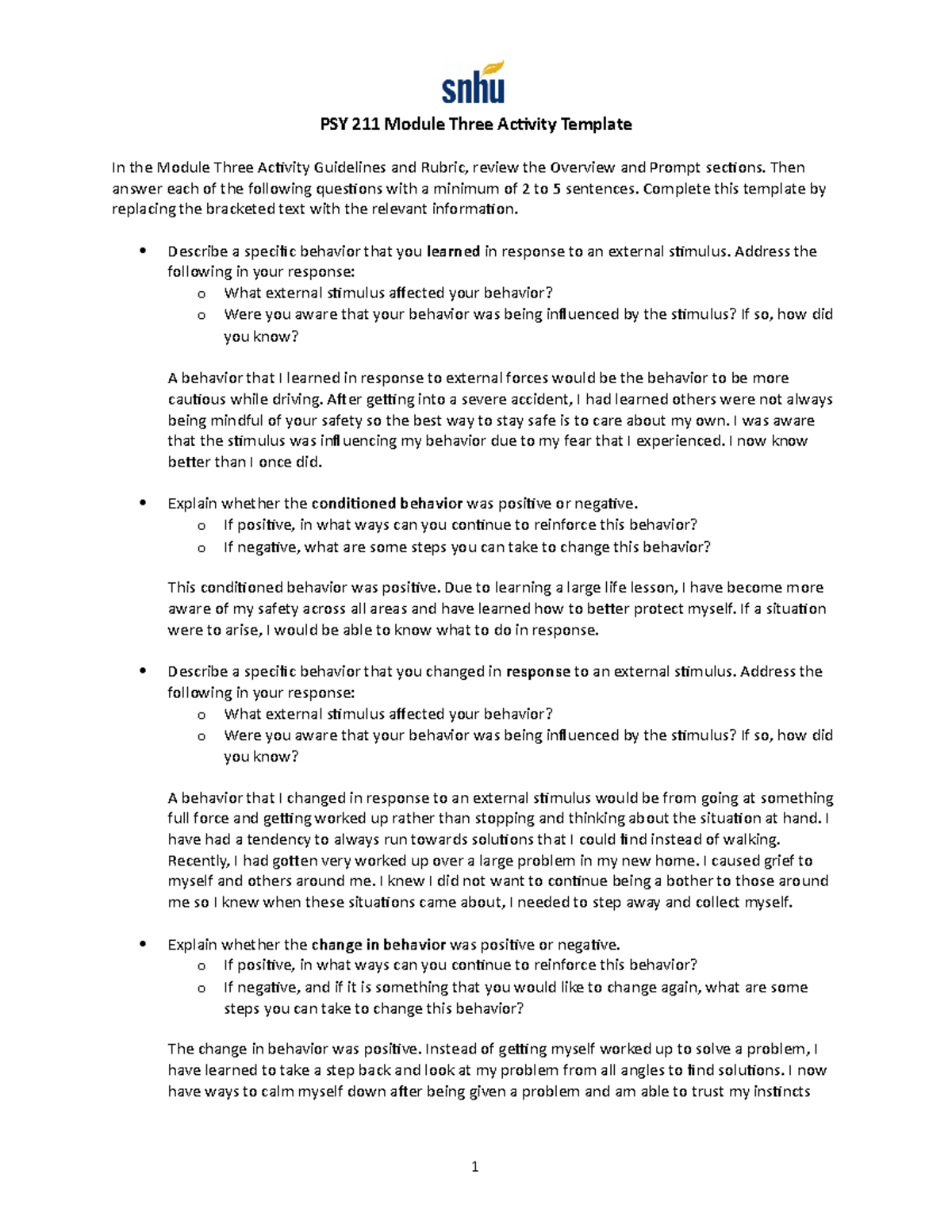 PSY 211 Module Three Activity Megan F - PSY 211 Module Three Activity ...