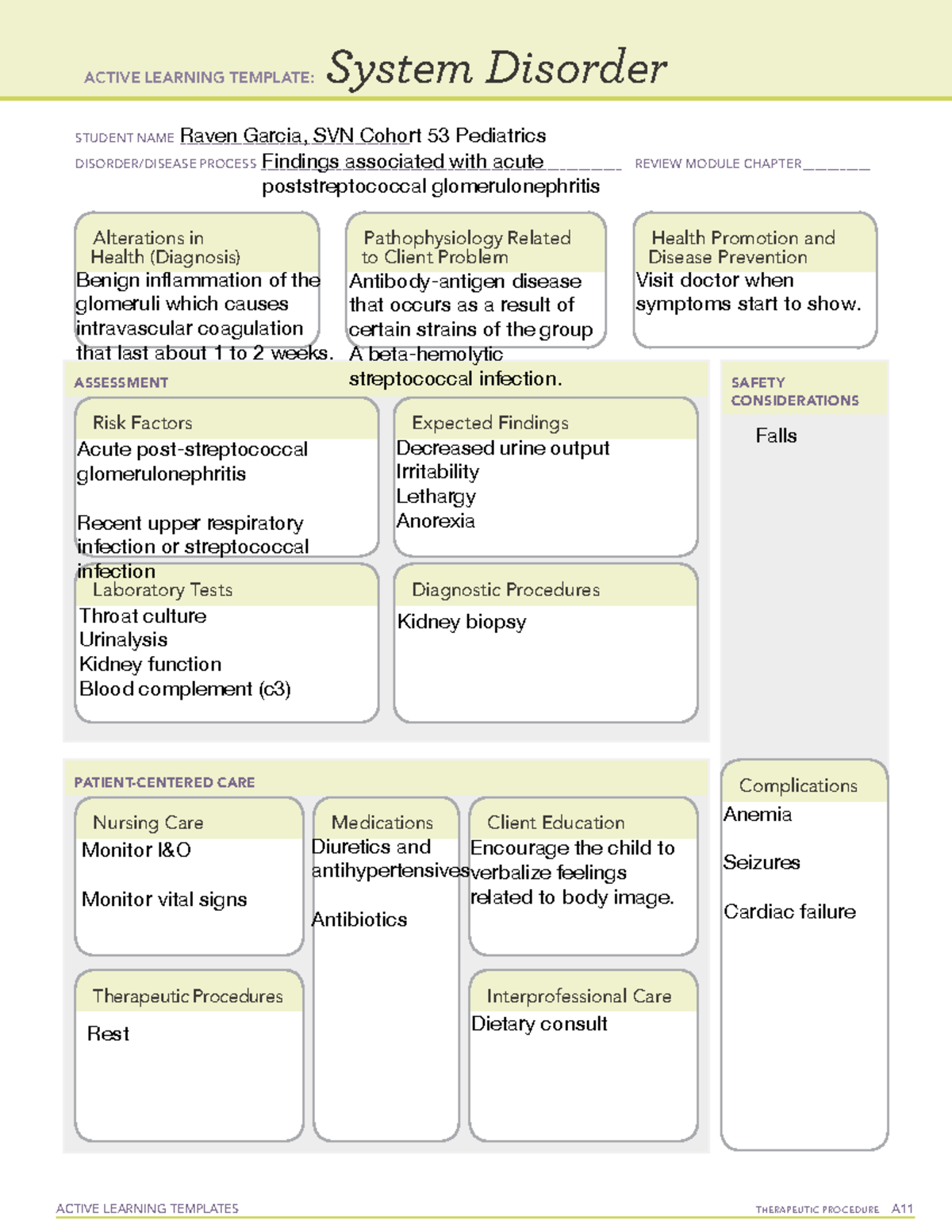 Report 9 9 - Notes - ACTIVE LEARNING TEMPLATES THERAPEUTIC PROCEDURE A ...