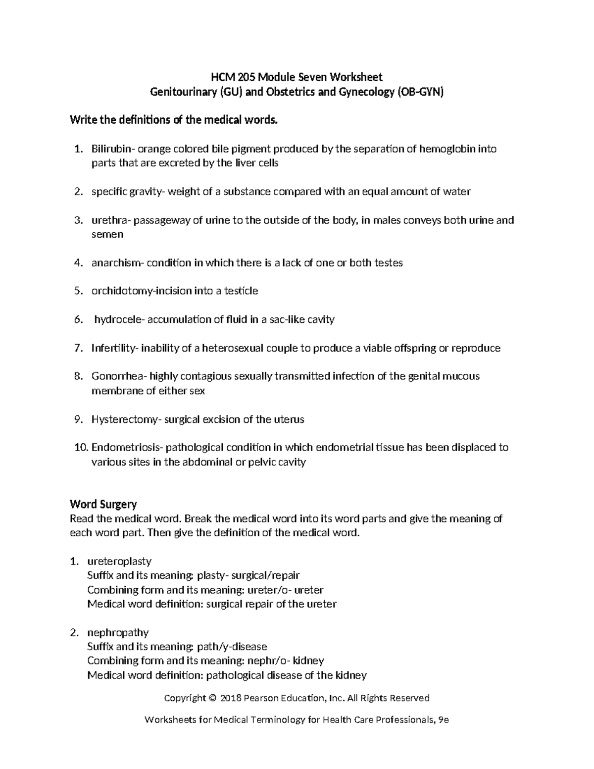 HCM 205 Module Seven Worksheet - HCM 205 Module Seven Worksheet ...