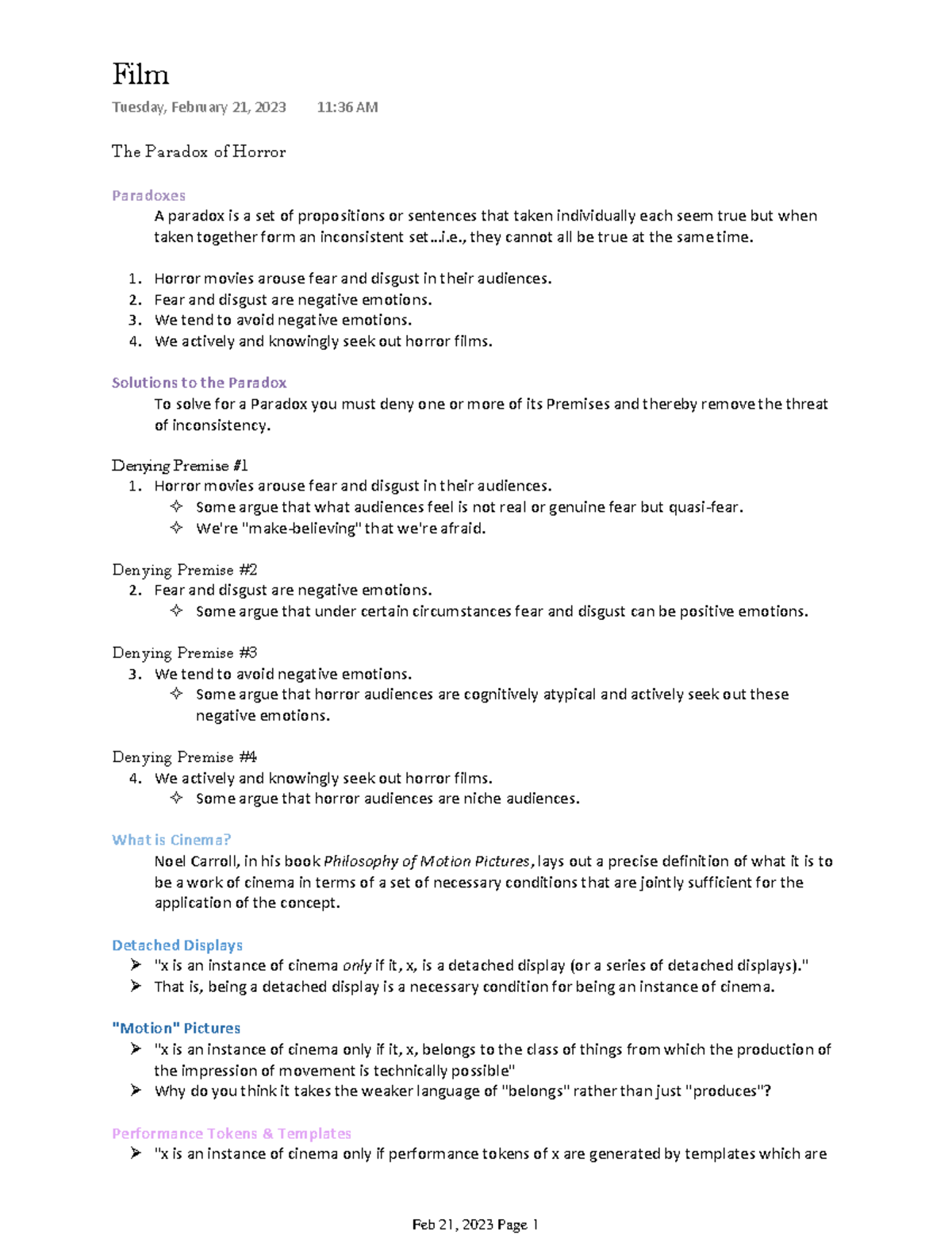 Film - Learning the definition of paradoxes and how to solve them ...