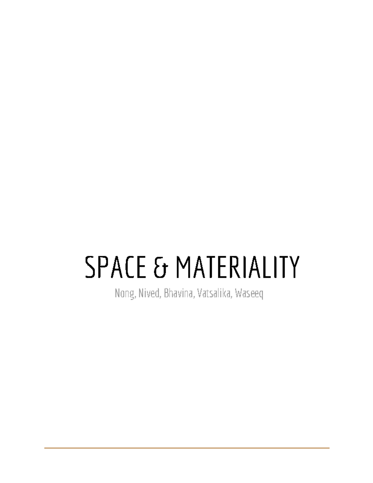 Space materiality- dubai expo - SPACE & MATERIALITY Nong, Nived ...