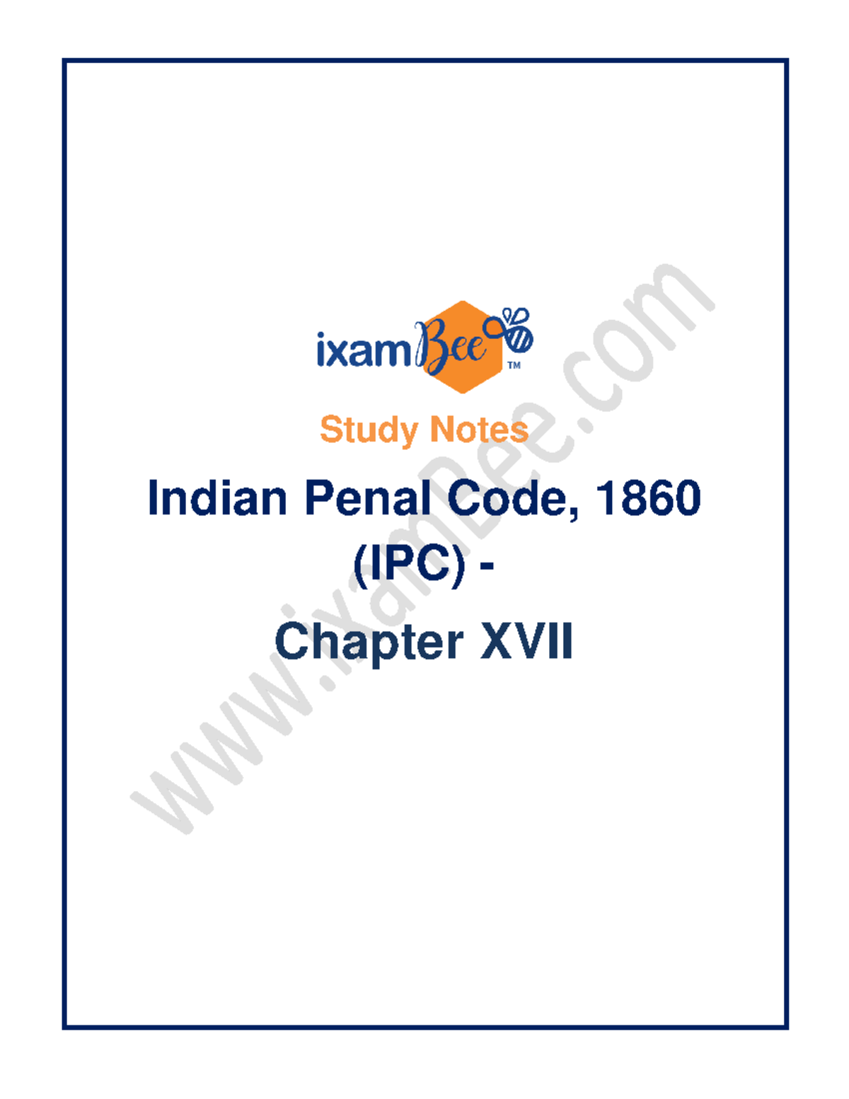 Indianpenal Code-Chapter XVII 1600720473 - Study Notes Indian Penal ...