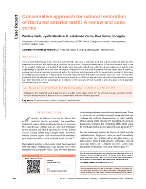 Endo perio lesion - ndgbdb - *Corresponding Author Address: Dr. Pradeep ...