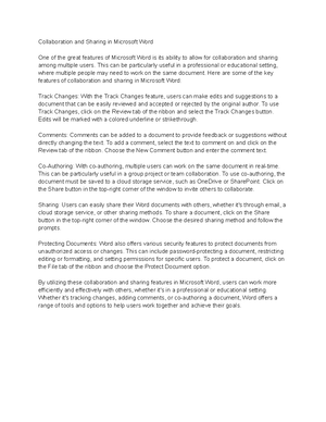 Formatting Text in Microsoft Word - Formatting text involves changing ...