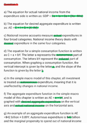 ECON 203 Notes - Formulas for midterm 1 - ECON 203 NOTES CLASS 1 – SEPT ...