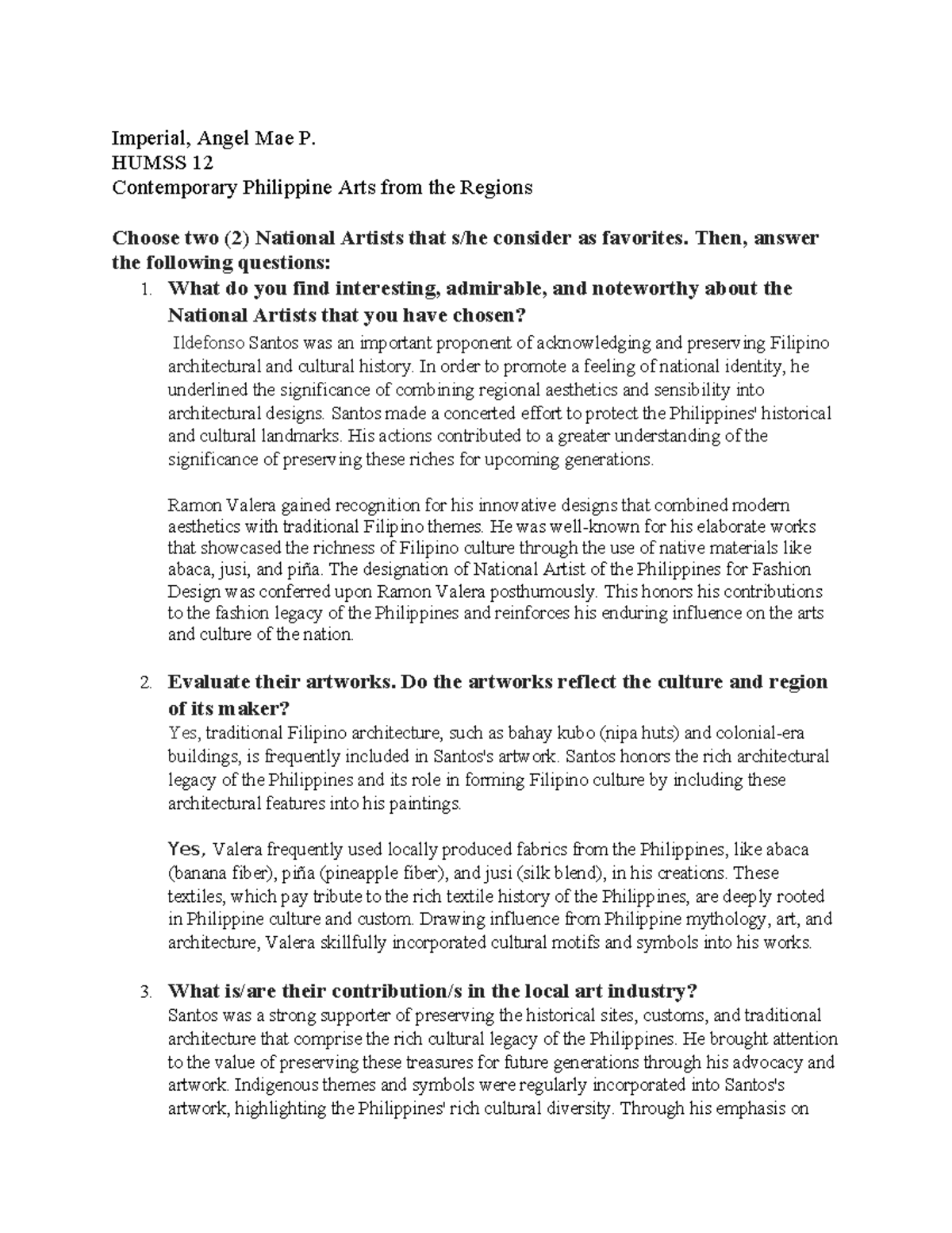 Contemp Phil Arts - example - Imperial, Angel Mae P. HUMSS 12 ...