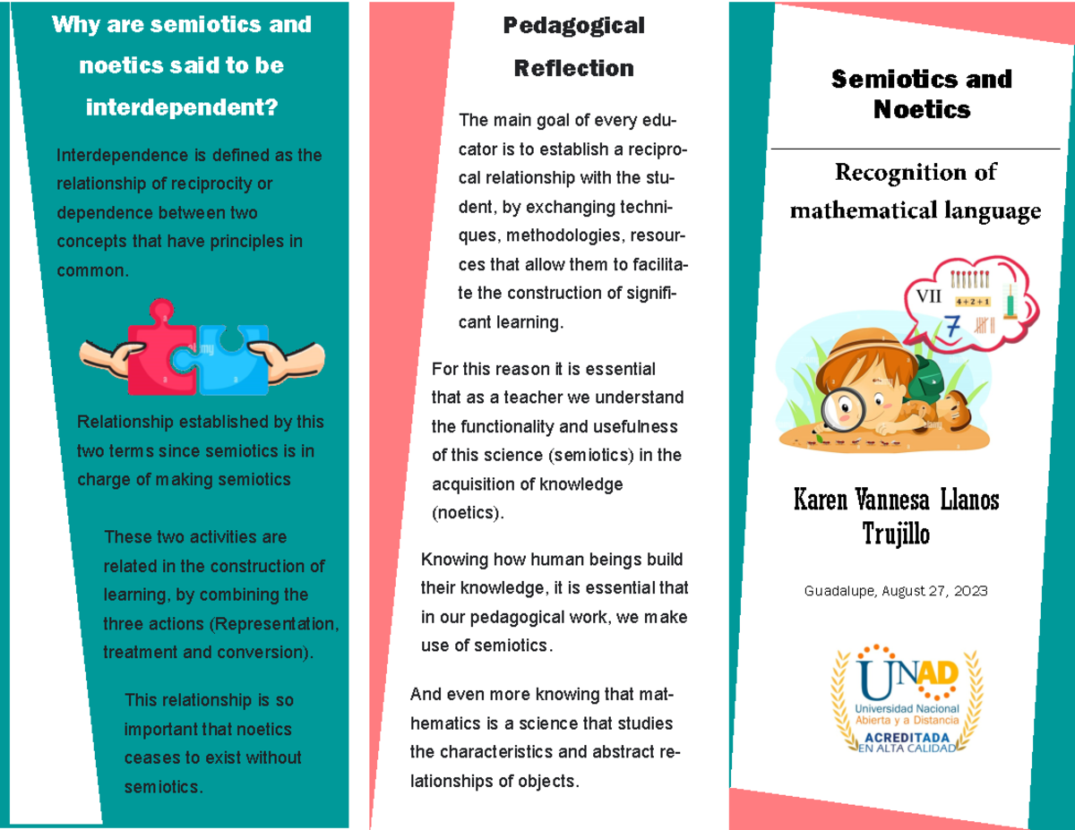 Semiotics and Noetics - Nna - Karen Vannesa Llanos Trujillo Why are semiotics and noetics said ...