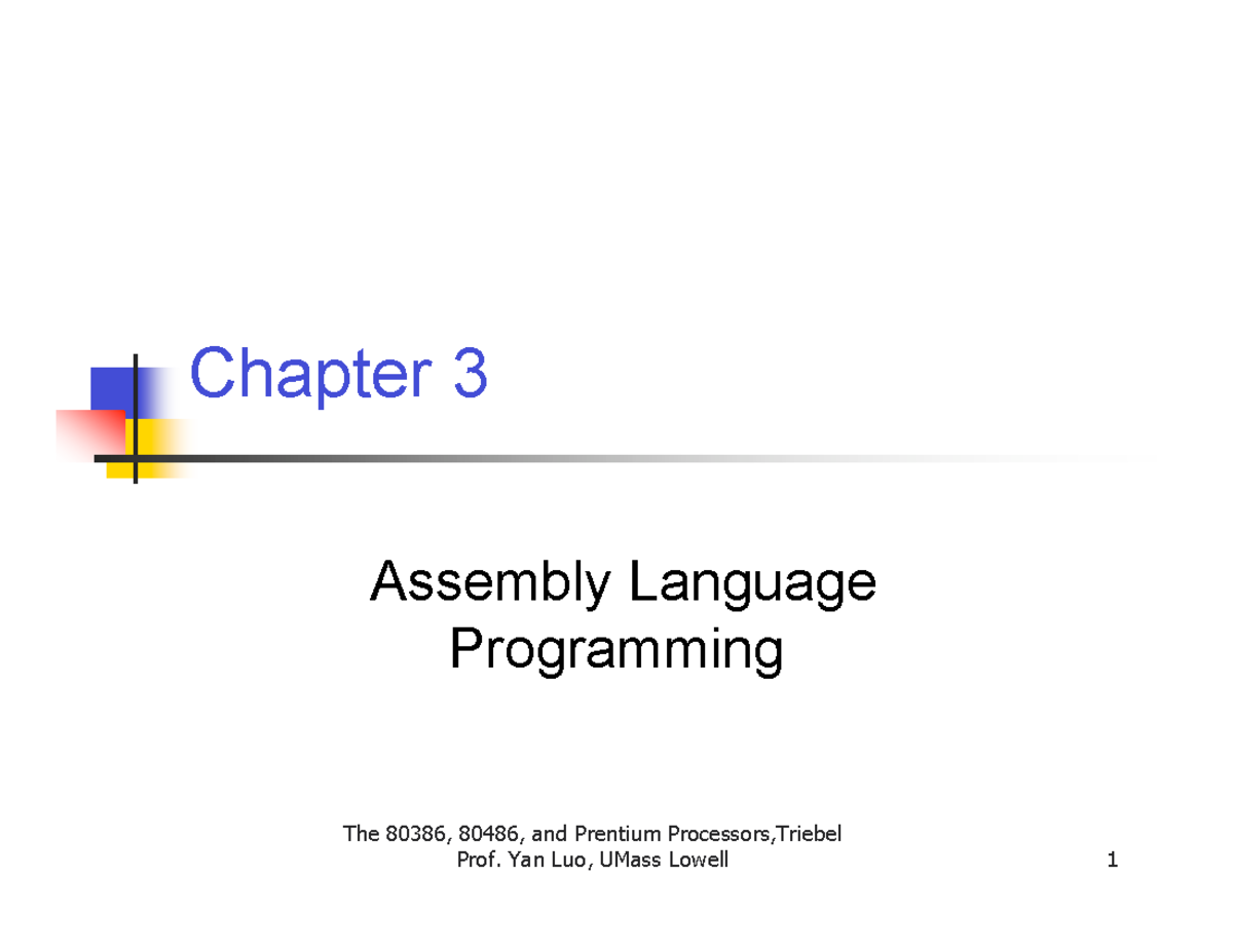 Chapter 3 - Bjjjtgg - The 80386, 80486, and Prentium Processors,Triebel ...