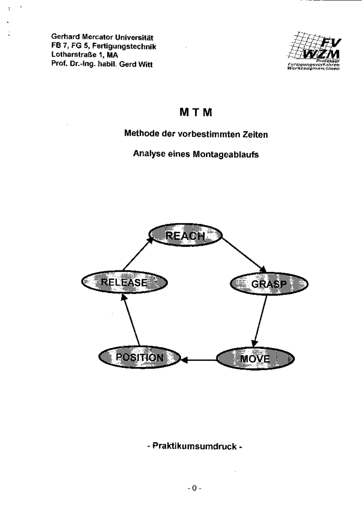 Mtm labor - Tabelle Erklärung - Arbeitswissenschaft - TUM - Studocu