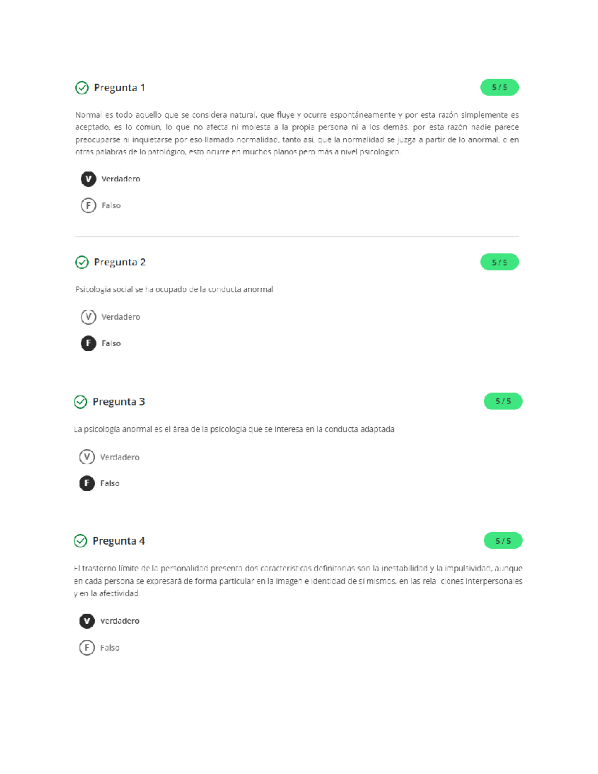 Autocorregible de la unidad 4 - PSICOLOGIA GENERAL I - Studocu